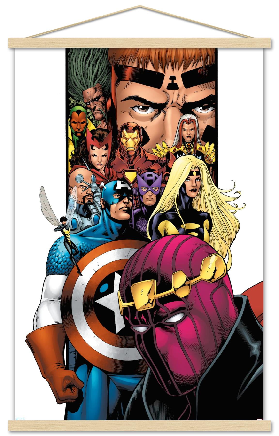 Marvel - Baron Zemo - Avengers/Thunderbolts #1 Wall Poster with Wooden ...