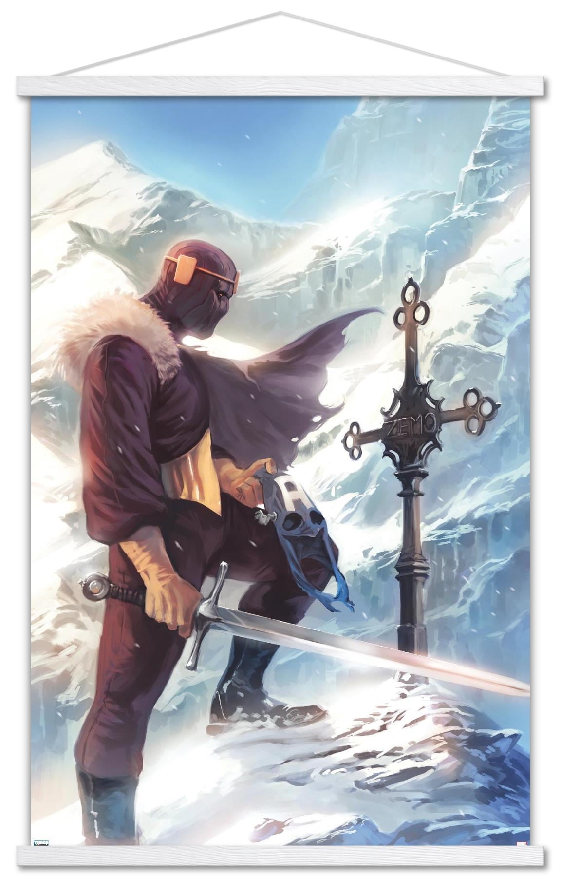 Marvel - Baron Zemo - Captain America #608 Wall Poster with Wooden ...