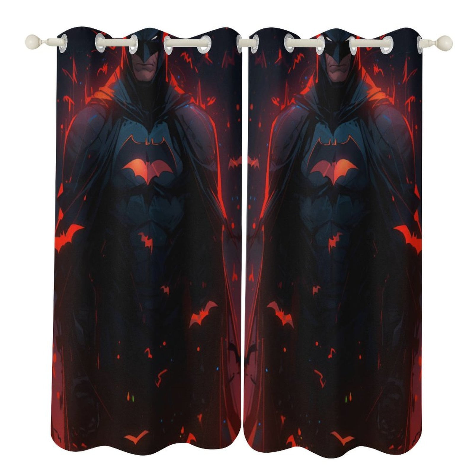 Marvel-Batman Curtains,Blackout Curtains for Bedroom - Grommet Thermal ...