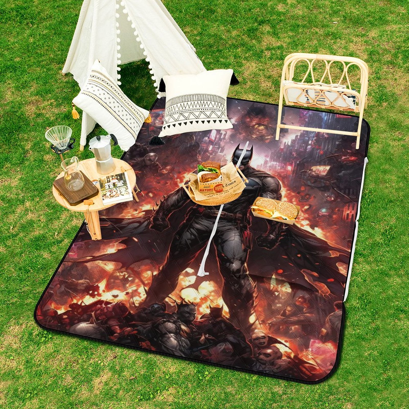 Marvel-Batman Picnic Blankets 59"x39" Extra Large Outdoor Blanket Beach ...