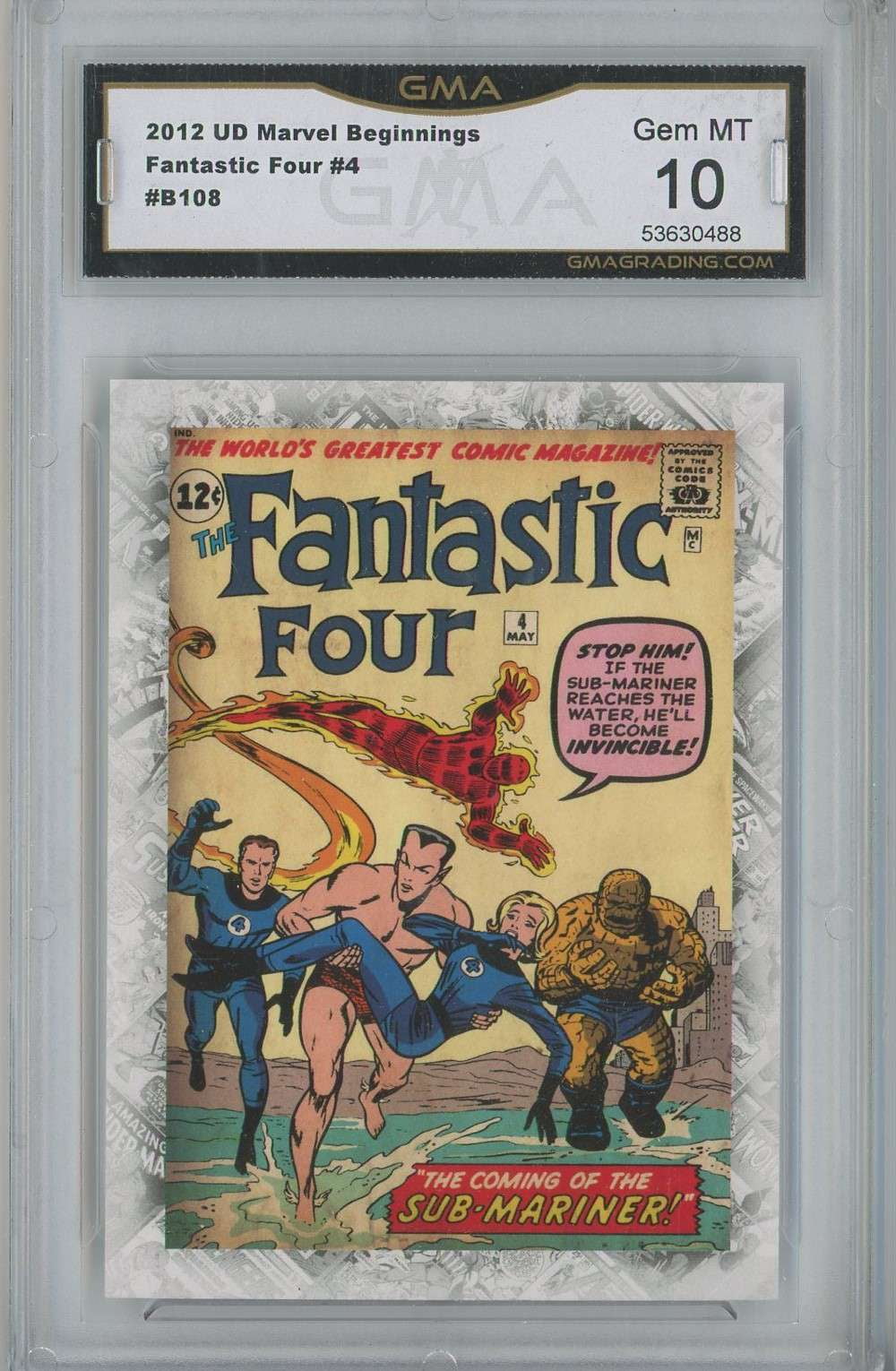 Marvel Beginnings Fantastic Four #4 Graded Card - Walmart.com