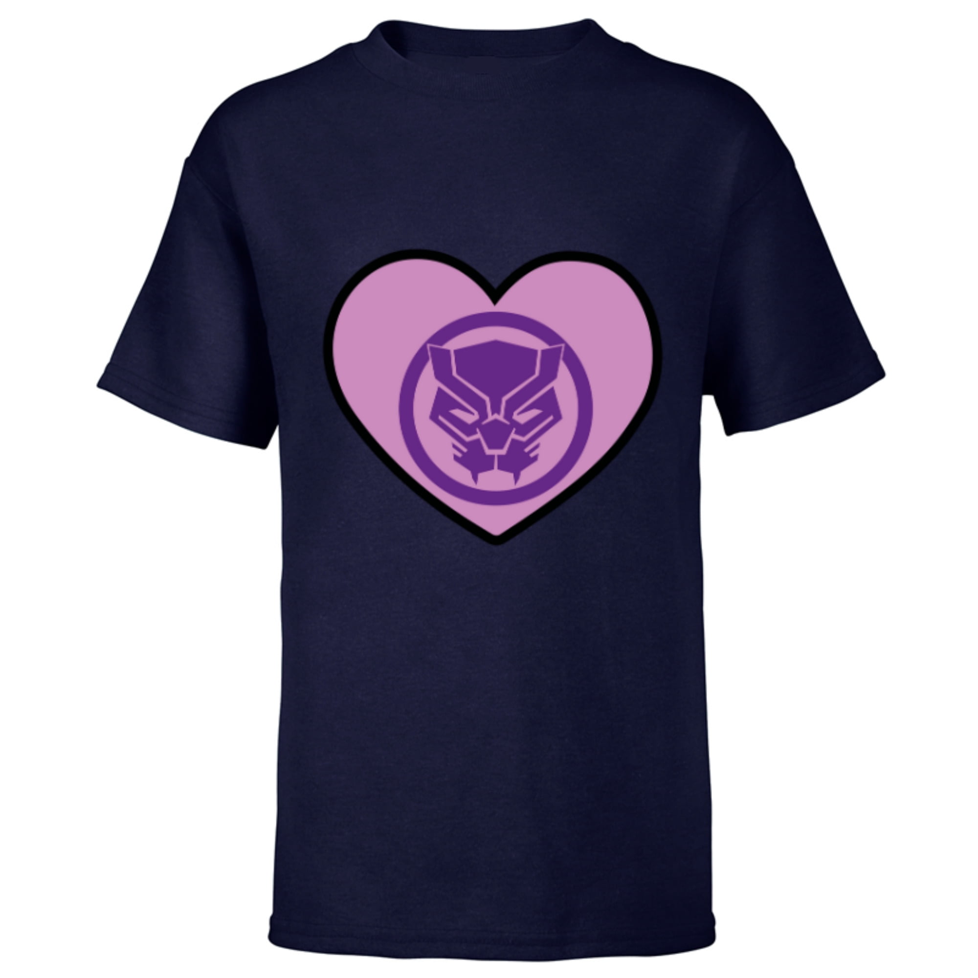 Marvel Black Panther Avengers Heart Love Valentine’s Day - Short Sleeve ...