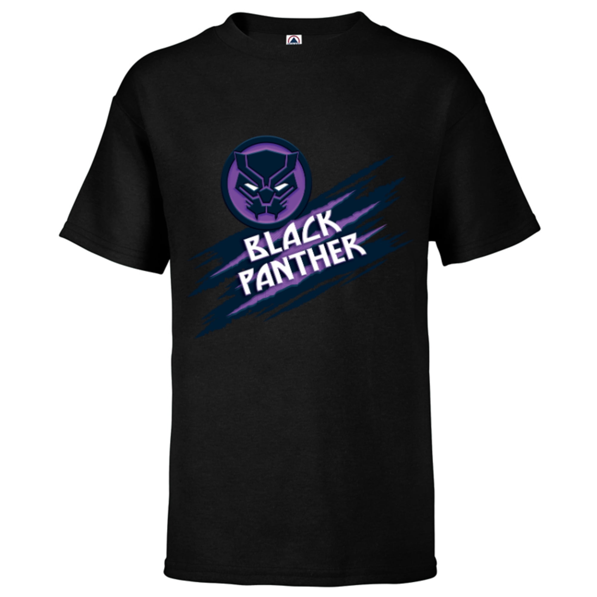 Marvel Black Panther Avengers Panther Mask Icon Claw Slashes - Short ...