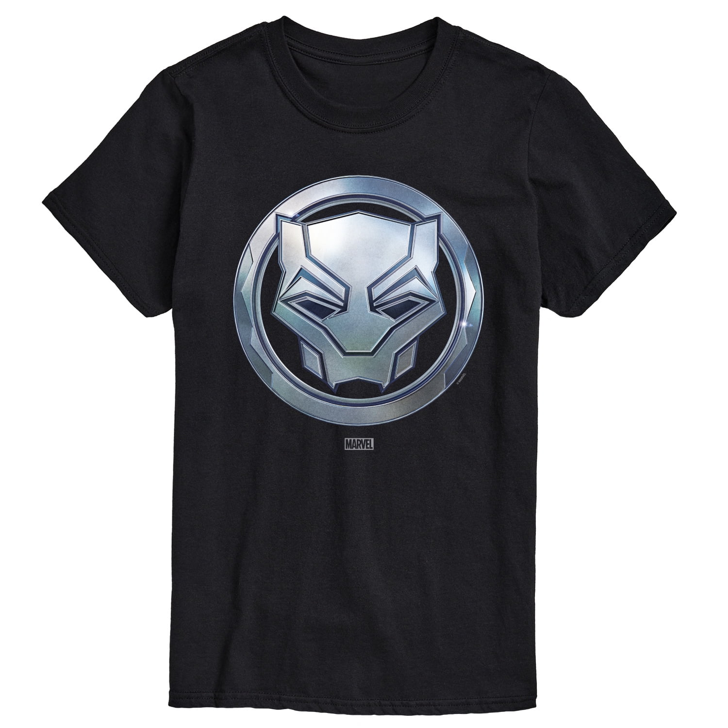 Marvel Black Panther - Circle Logo - Men's Short Sleeve Graphic T-Shirt ...