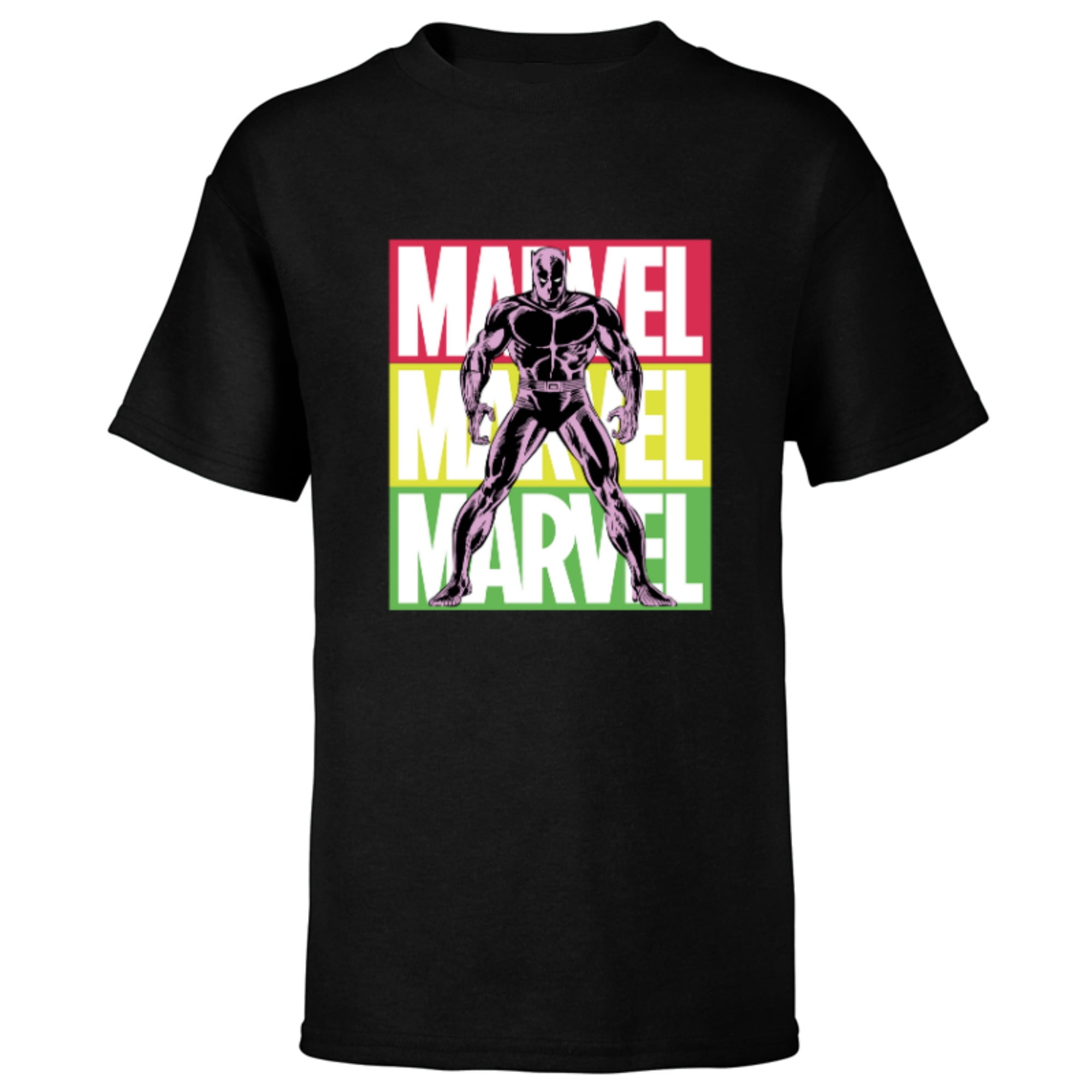 Marvel Black Panther Classic Comic Art and Name - Short Sleeve T-Shirt ...