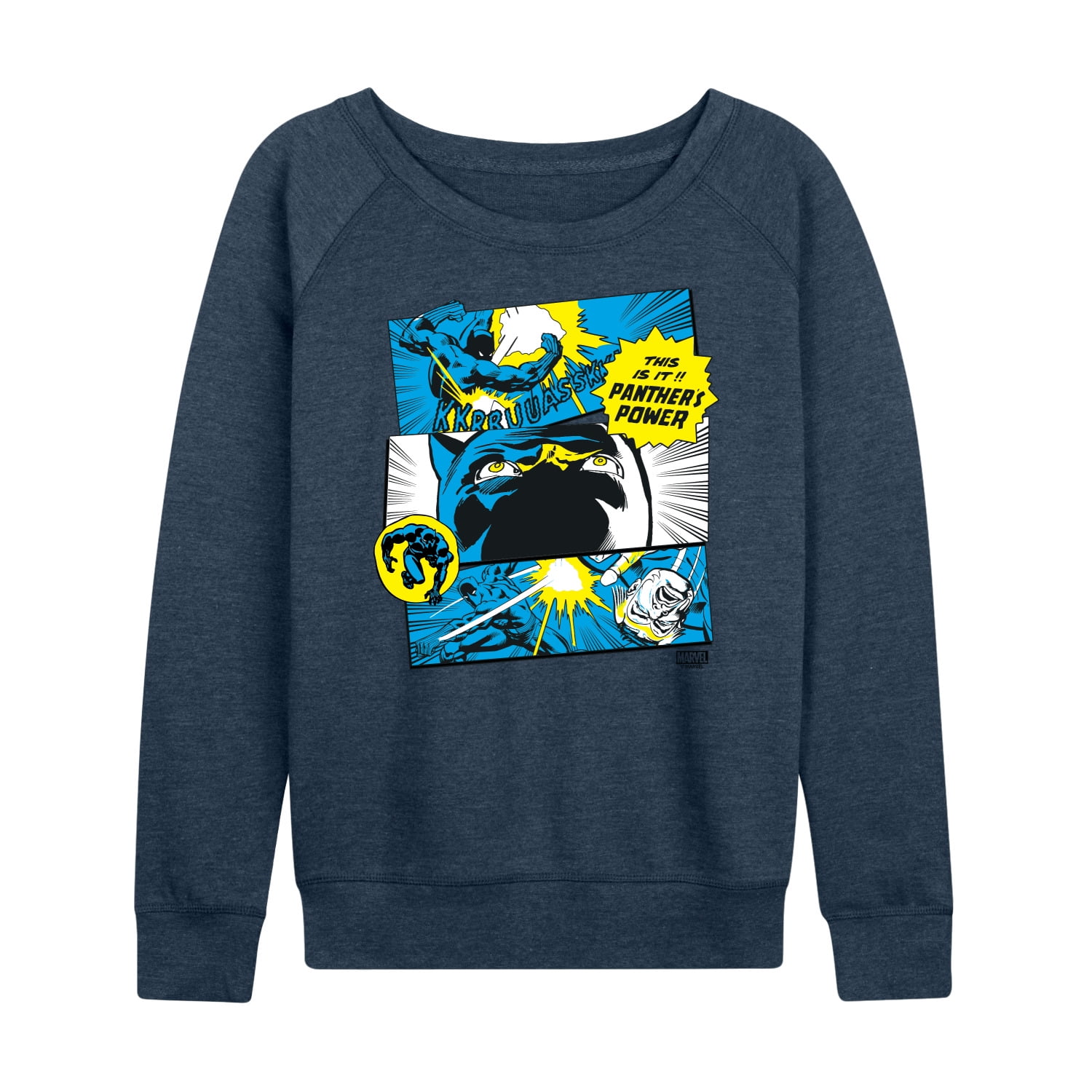 Marvel Black Panther - Comic Panels - Women's French Terry Pullover ...