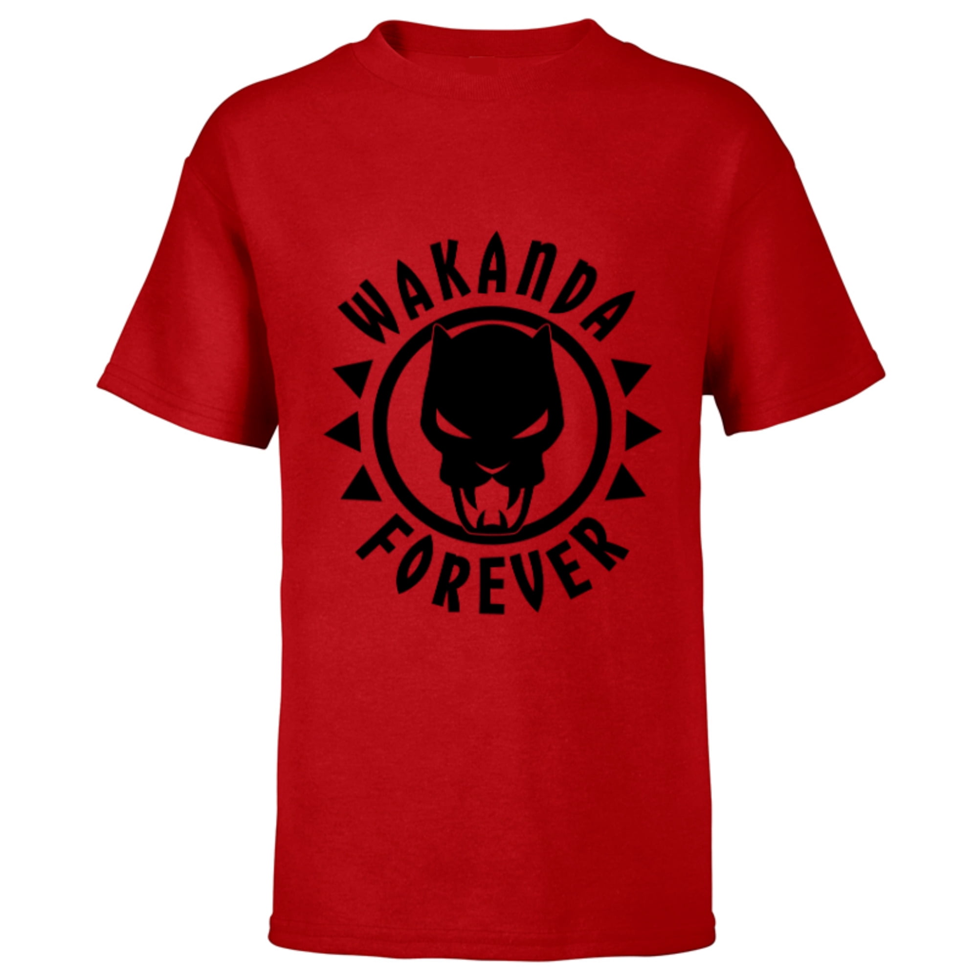 Marvel Black Panther Icon Wakanda Forever Circle - Short Sleeve T-Shirt ...
