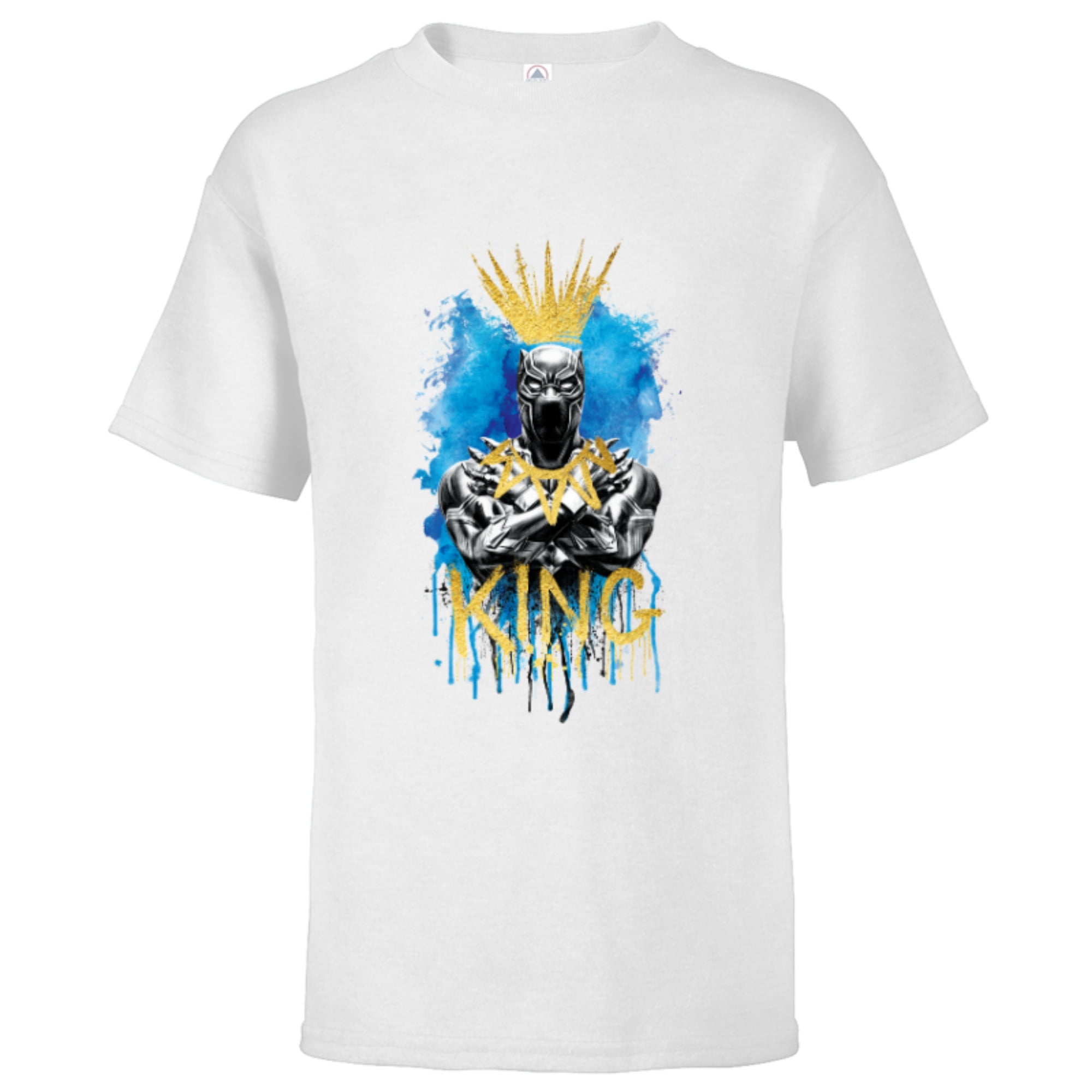 Marvel Black Panther King T'Challa Blue and Gold - Short Sleeve T-Shirt ...