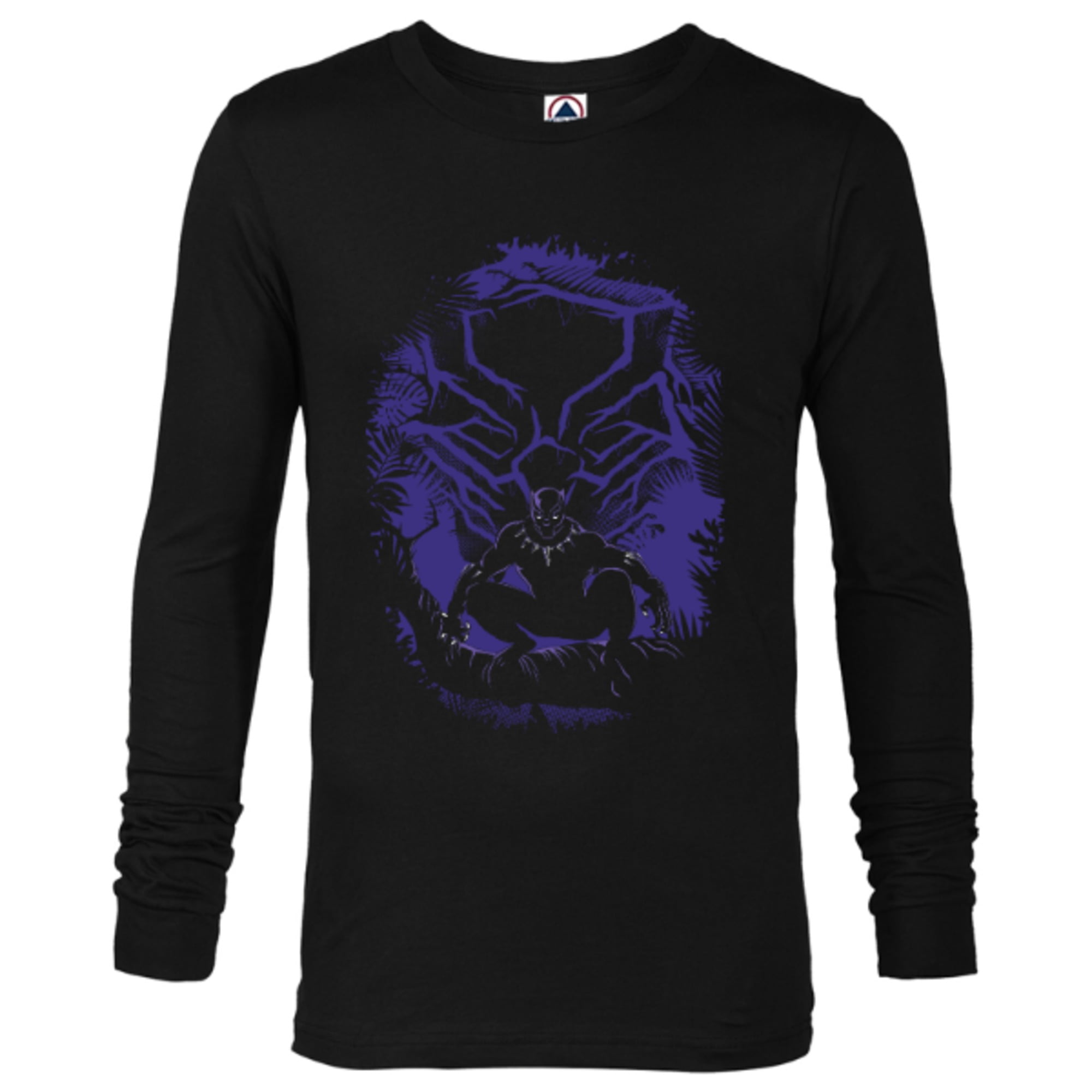 Marvel Black Panther King T'Challa Forest Mask - Long Sleeve T-Shirt ...