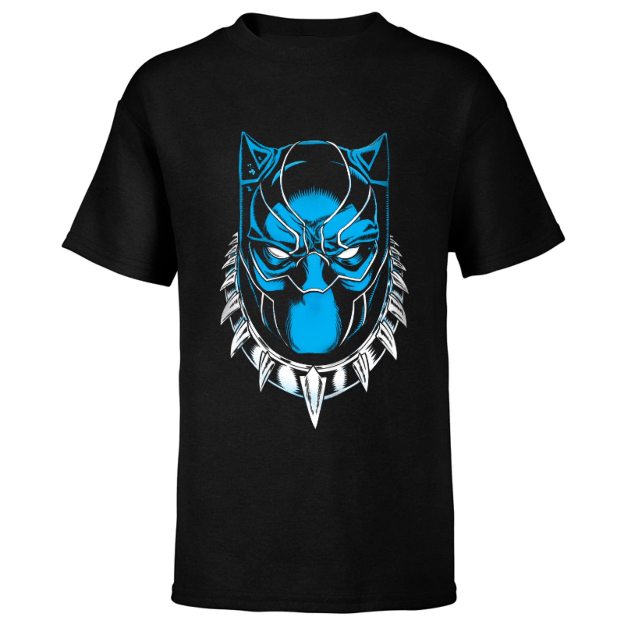 Marvel Black Panther King T'Challa Mask - Short Sleeve T-Shirt for Kids ...