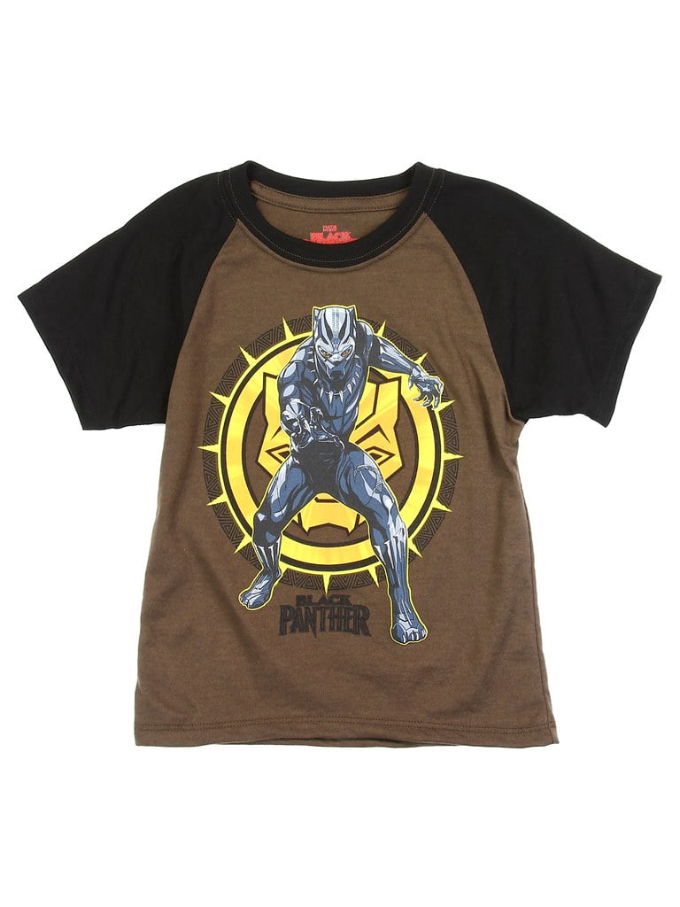Marvel Black Panther Little Boys' Toddler Raglan Tee - Walmart.com
