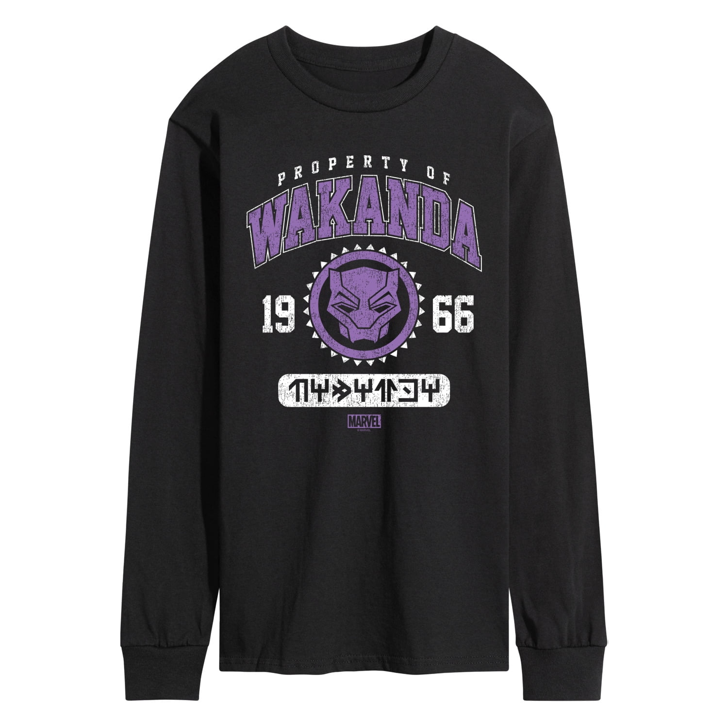 Marvel Black Panther - Property Of Wakanda - Men's Long Sleeve Graphic ...