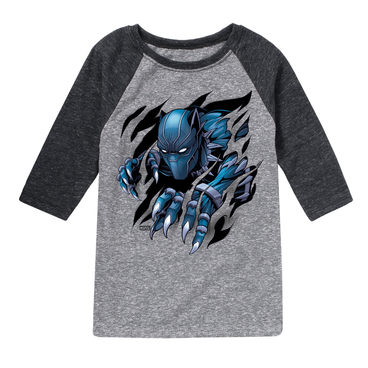 Marvel Black Panther - Rip Through Shirt - Toddler and Youth Raglan ...