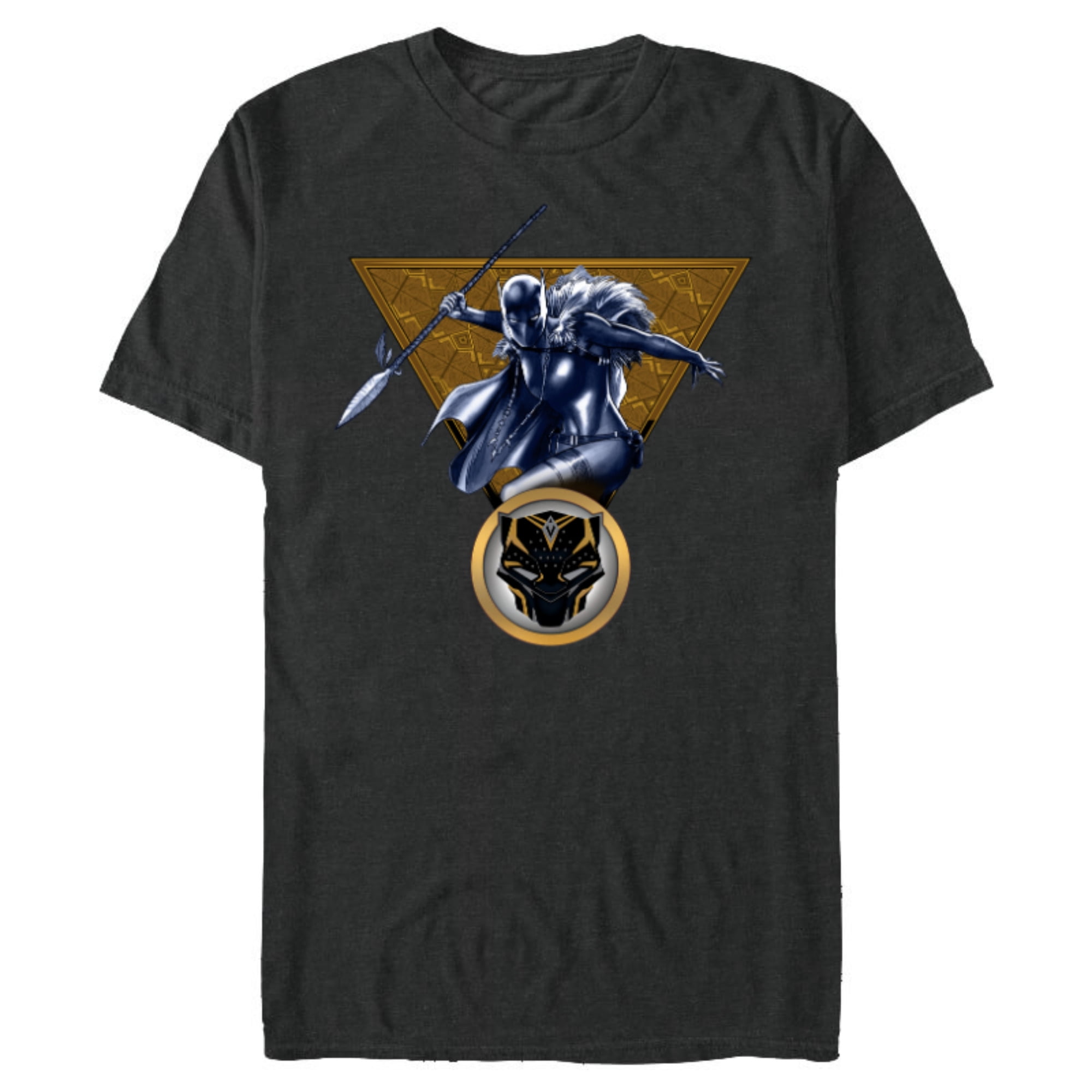 Marvel Black Panther Shuri with Cape and Spear Comic Art - Short Sleeve ...