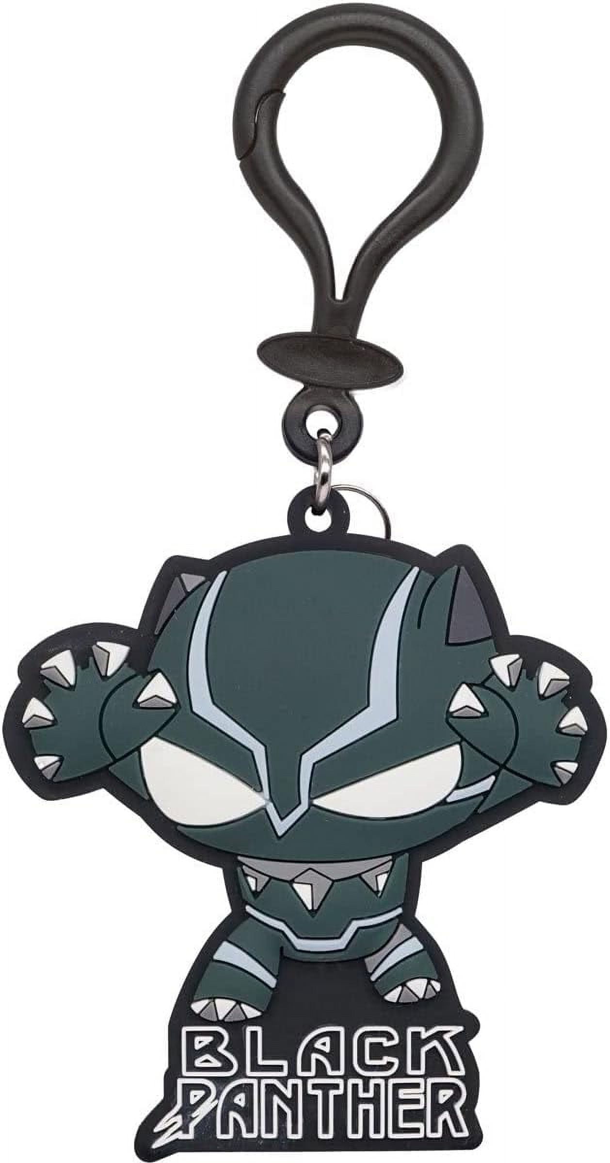 Marvel Black Panther Soft Touch PVC Bag Clip - Marvel Backpack ...