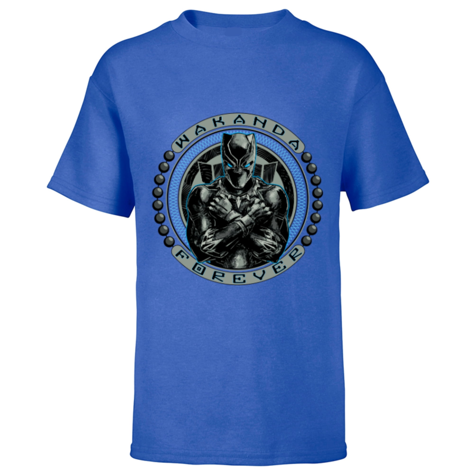 Marvel Black Panther T'Challa Emblem Wakanda Forever - Short Sleeve T ...