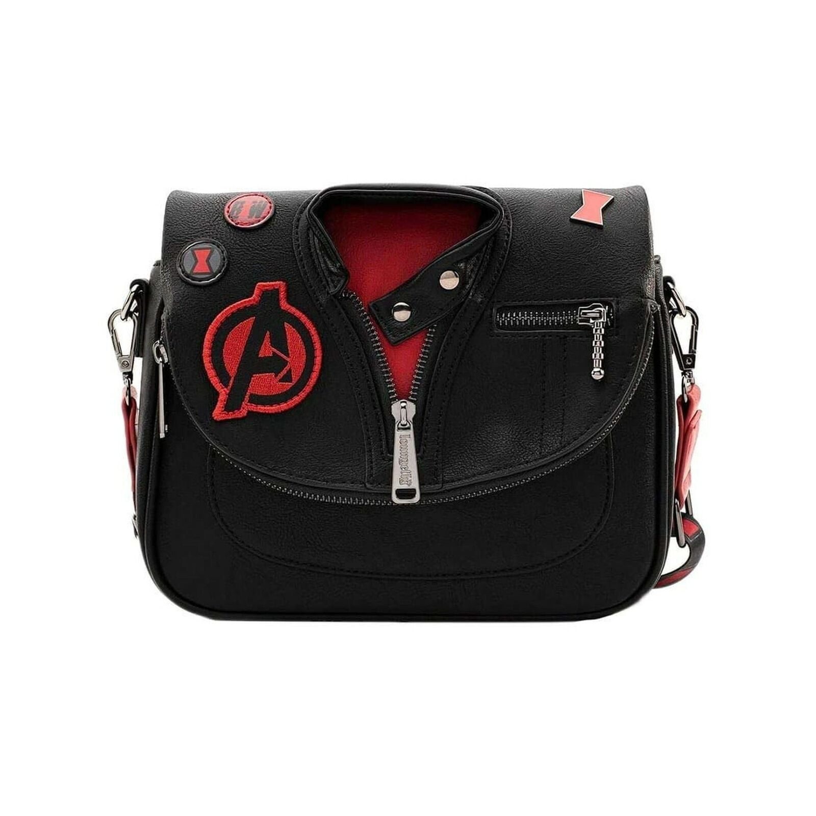 Marvel Black Widow Crossbody Purse: Comic Messenger Bag with Adjustable ...