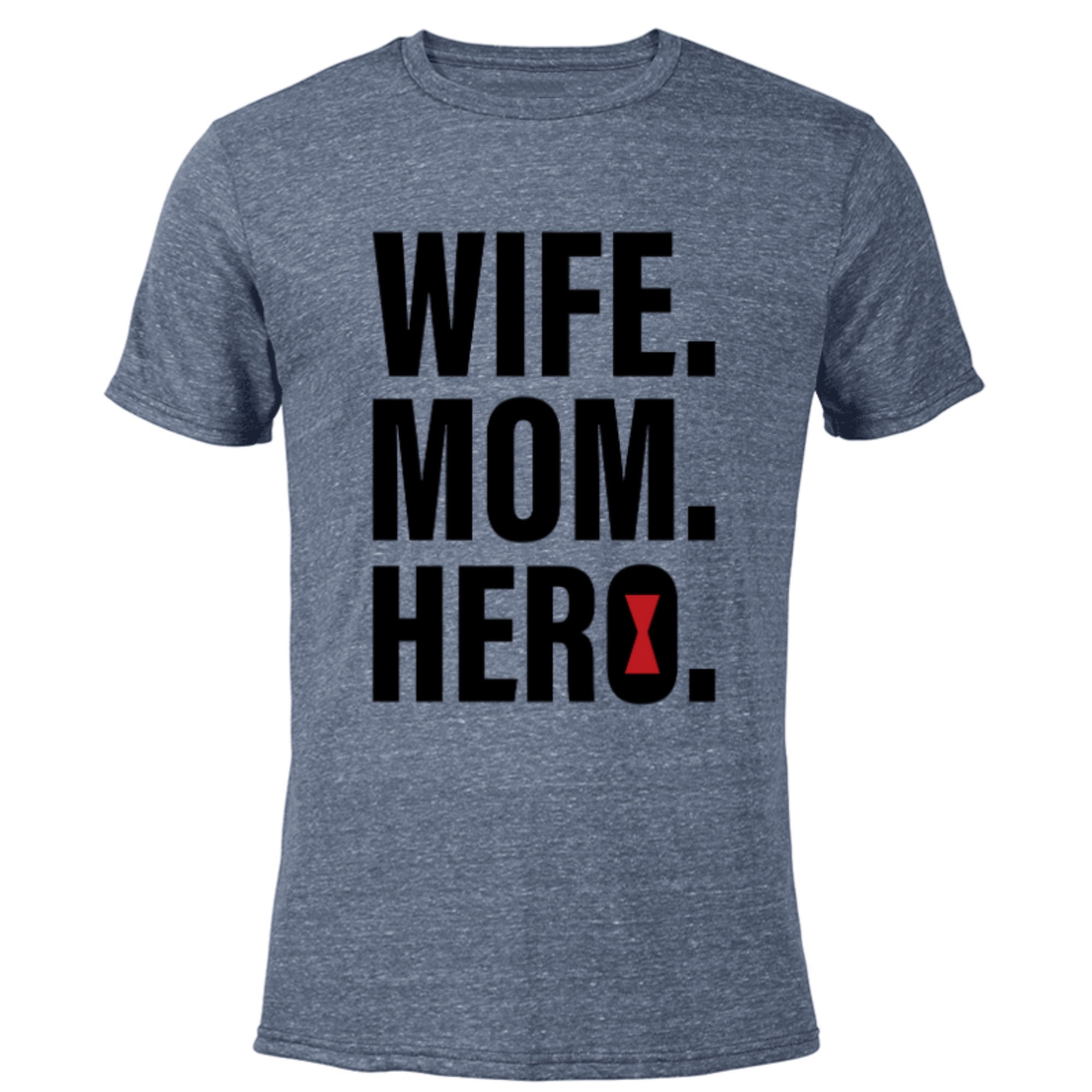 Marvel Black Widow Wife. Mom. Hero - Short Sleeve Blended T-Shirt for ...