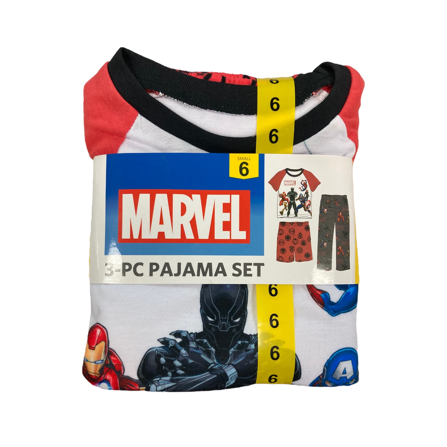 Marvel Boy's Lightweight Polyester Super Hero Pajamas, Multicolor (3 ...