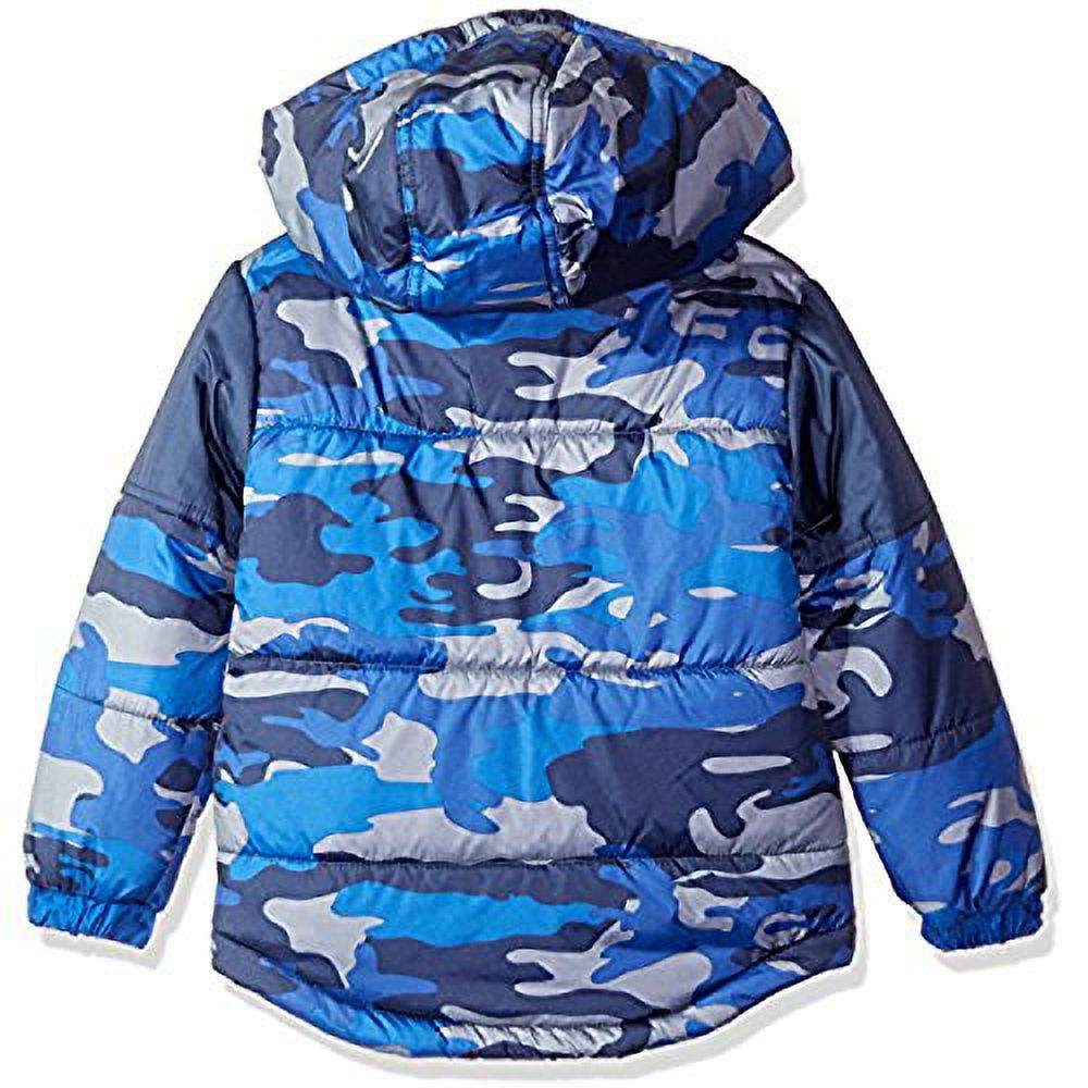 Marvel Boys' Captain America Puffer, 7, Camo Blue - Walmart.com