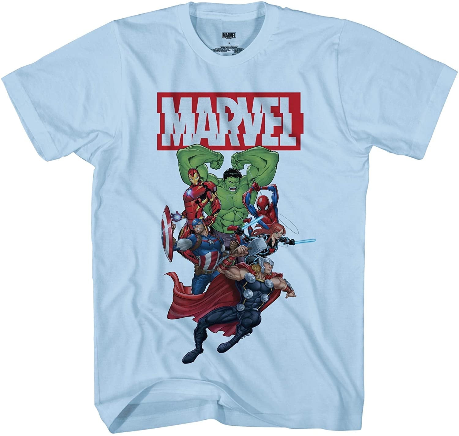 Marvel Boys Comics Avengers Shirt - Spiderman, Ironman, Captain America ...