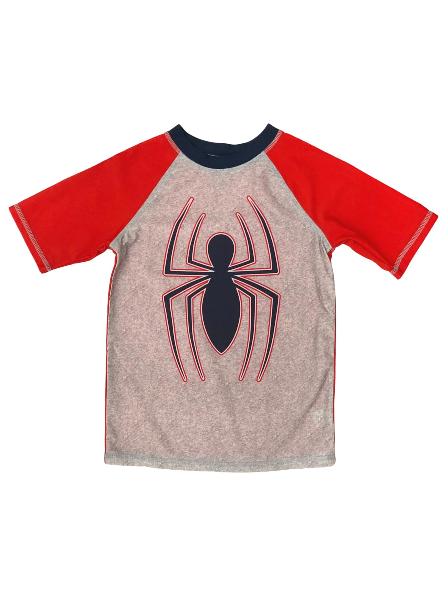 Marvel Boys Gray & Red Spider Man Spider-Man Rash Guard Swim Shirt ...