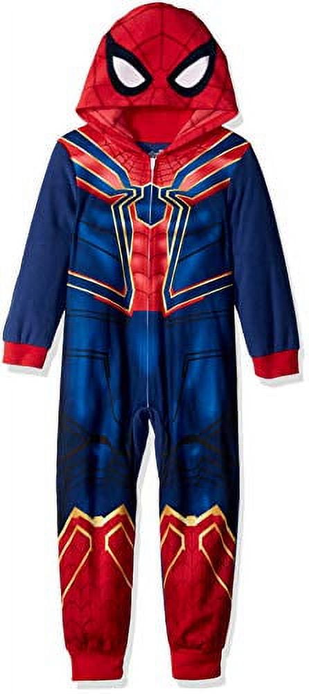 Marvel Boys' Little Spiderman Uniform Hooded Blanket Sleeper, Spidey ...