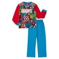 Marvel Boys Long Sleeve Top and Pant Pajama Sleep Set, 2-Piece, Sizes 4 ...