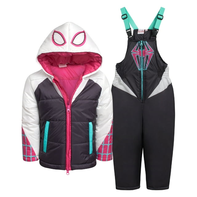 Marvel Kids Winter Snow Suit Set - 2 Piece Spider Gwen, Miles, Spider ...