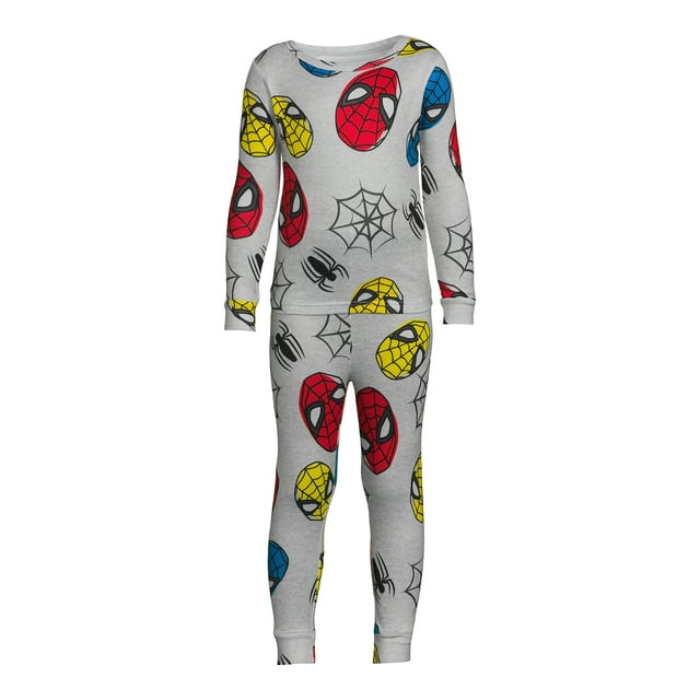 Marvel Spiderman PJ Sleepwear for Boys, Long Sleeve 2-Piece Set, Sizes ...