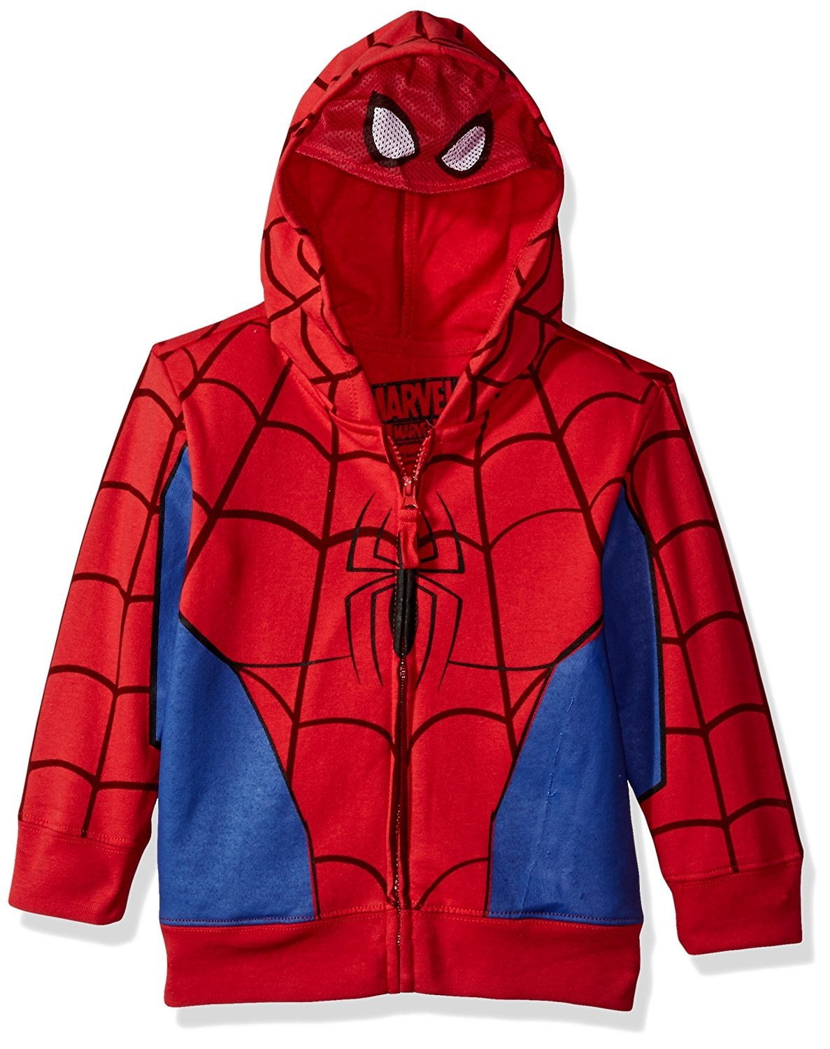 marvel boys' spiderman mask costume hoodie - Walmart.com