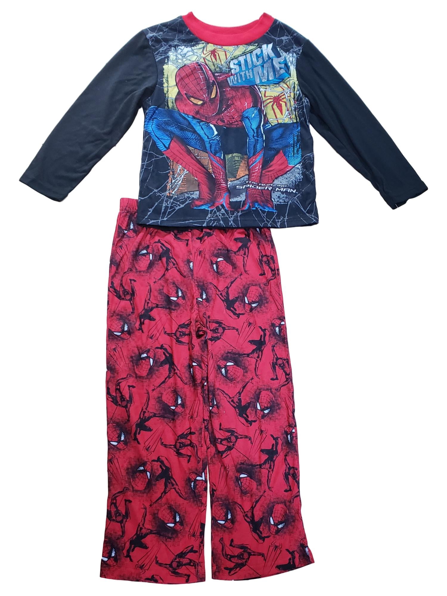Marvel Boys The Amazing Spider-man Stick With Me 2 Piece Pajama PJ Set ...