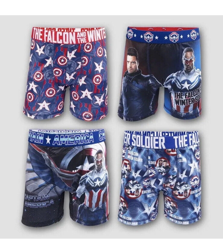 Marvel Boys' The Falcon Winter Soldier 4pk Boxer Briefs Underwear ...