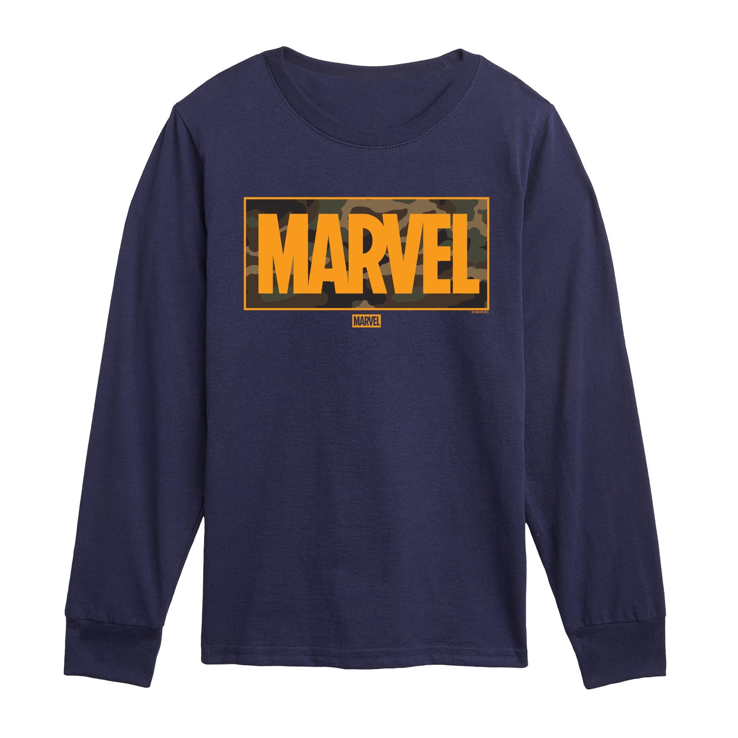 Marvel - Camo Logo - Youth Boys Long Sleeve Graphic T-Shirt - Walmart.com