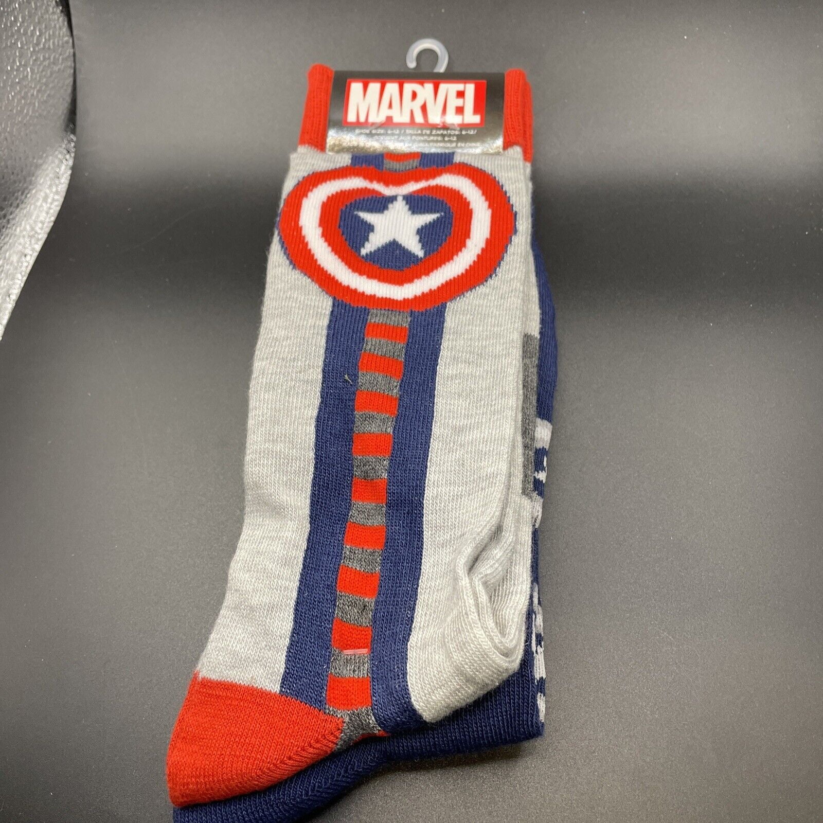 Marvel Captain America 2Pack Men’s Socks Size 6-12 - Walmart.com