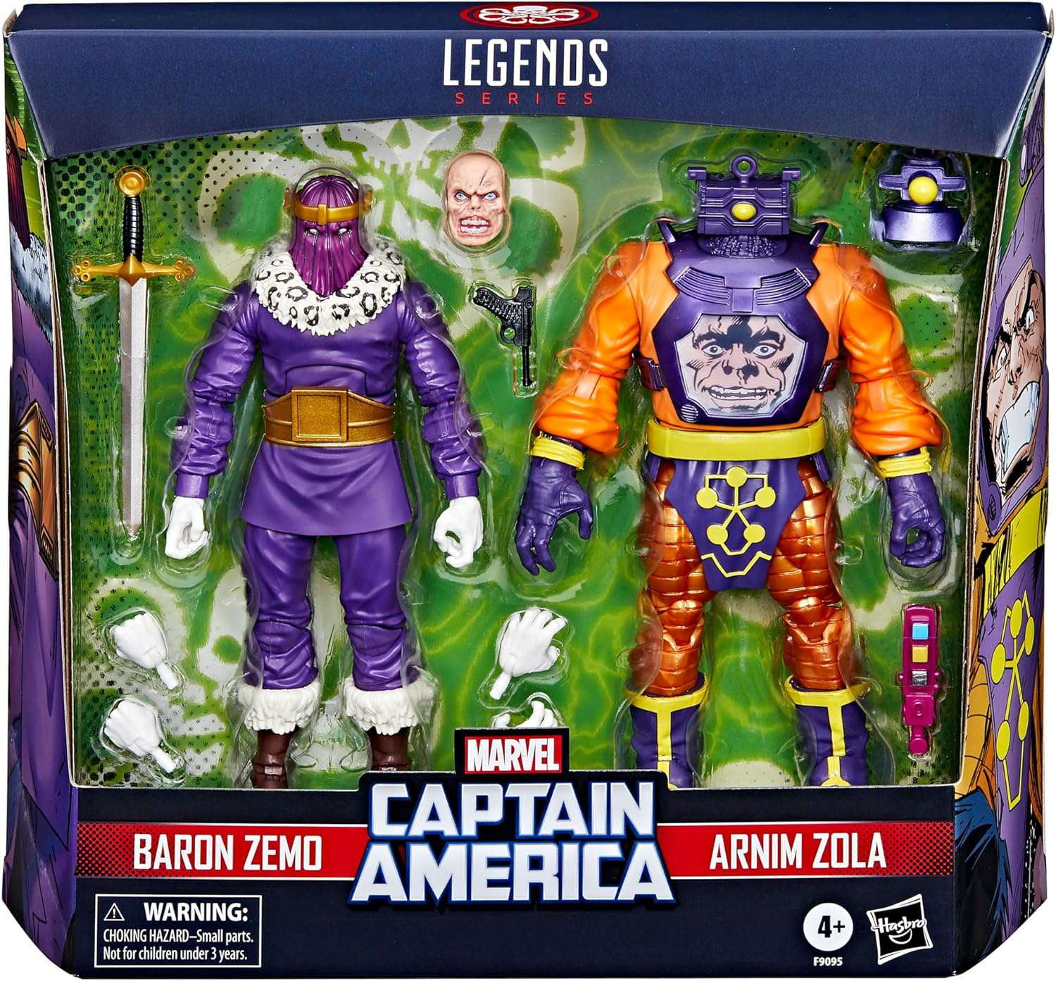 Marvel Captain America Baron Zemo & Arnim Zola Action Figure 2-Pack ...
