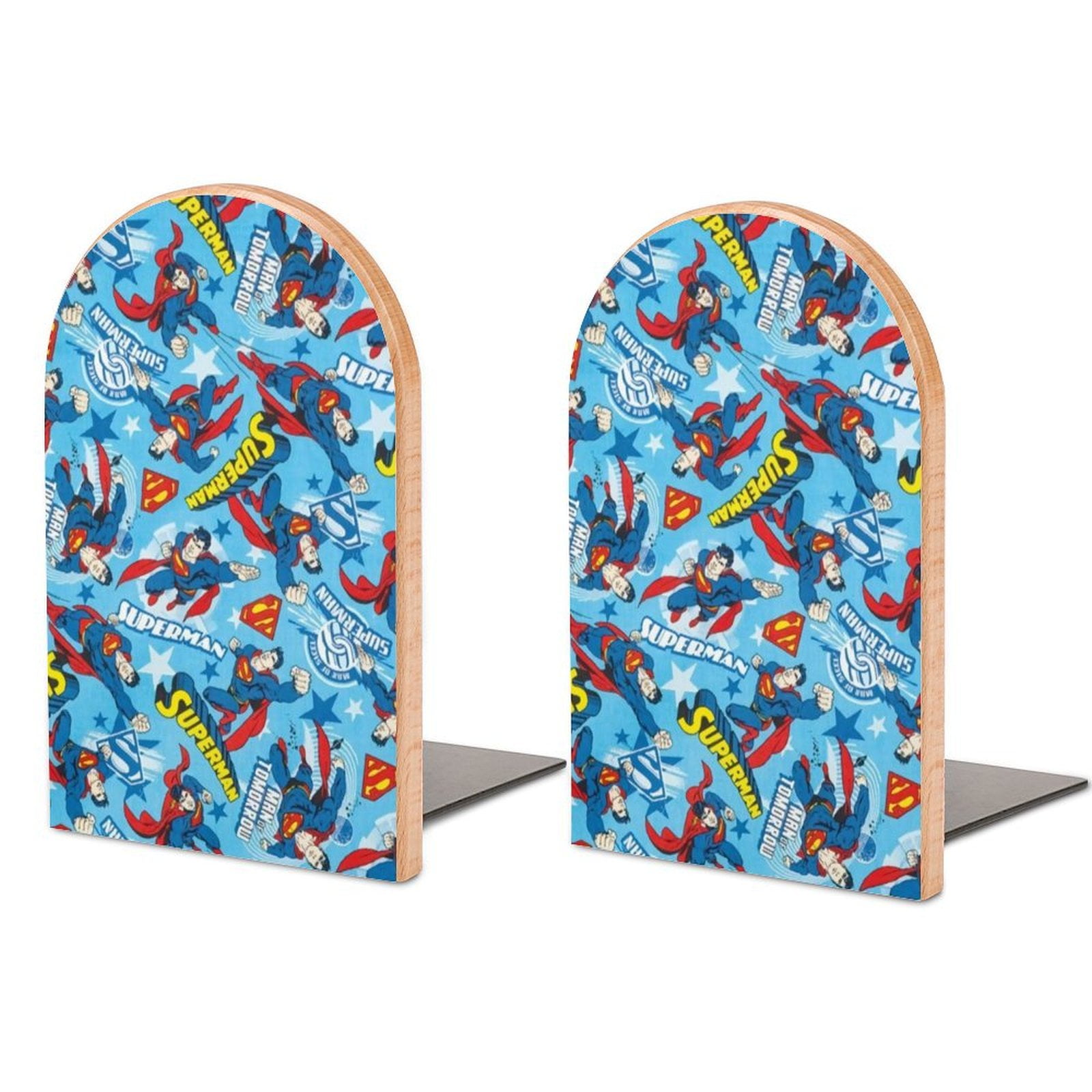 Marvel-Captain America Book Ends,Wood Bookends for Shelves to Hold ...