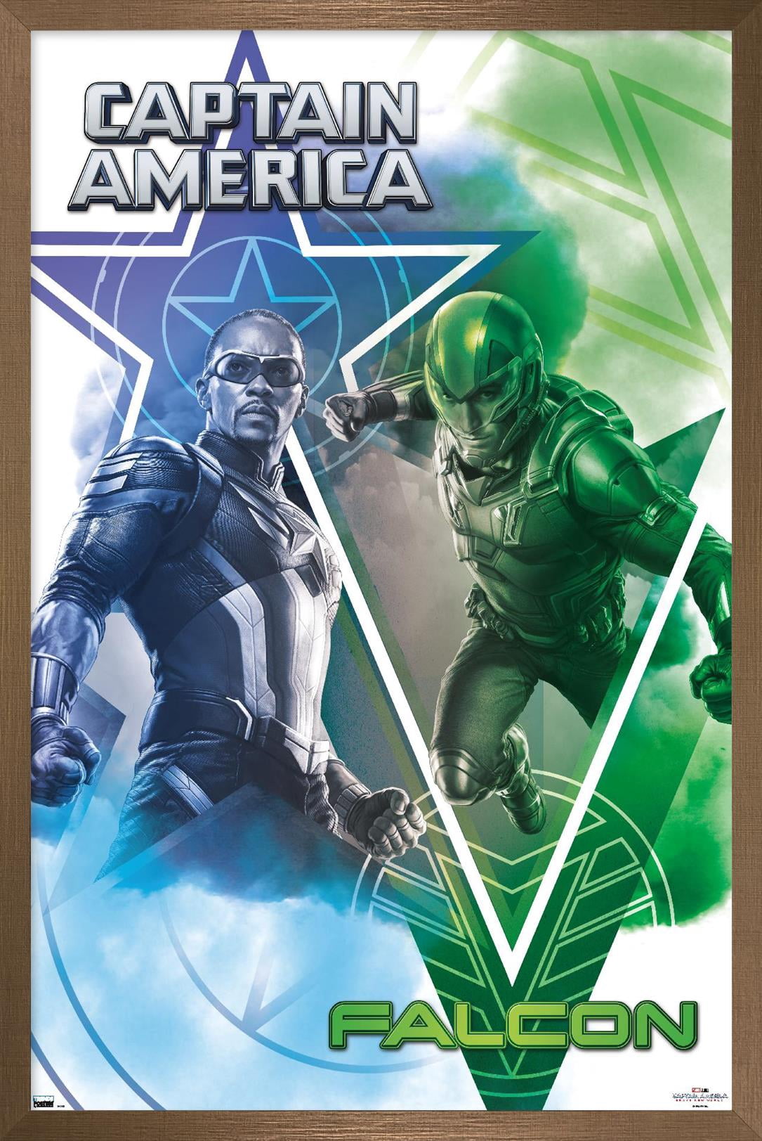Marvel Captain America: Brave New World - Cap and Falcon Wall Poster ...