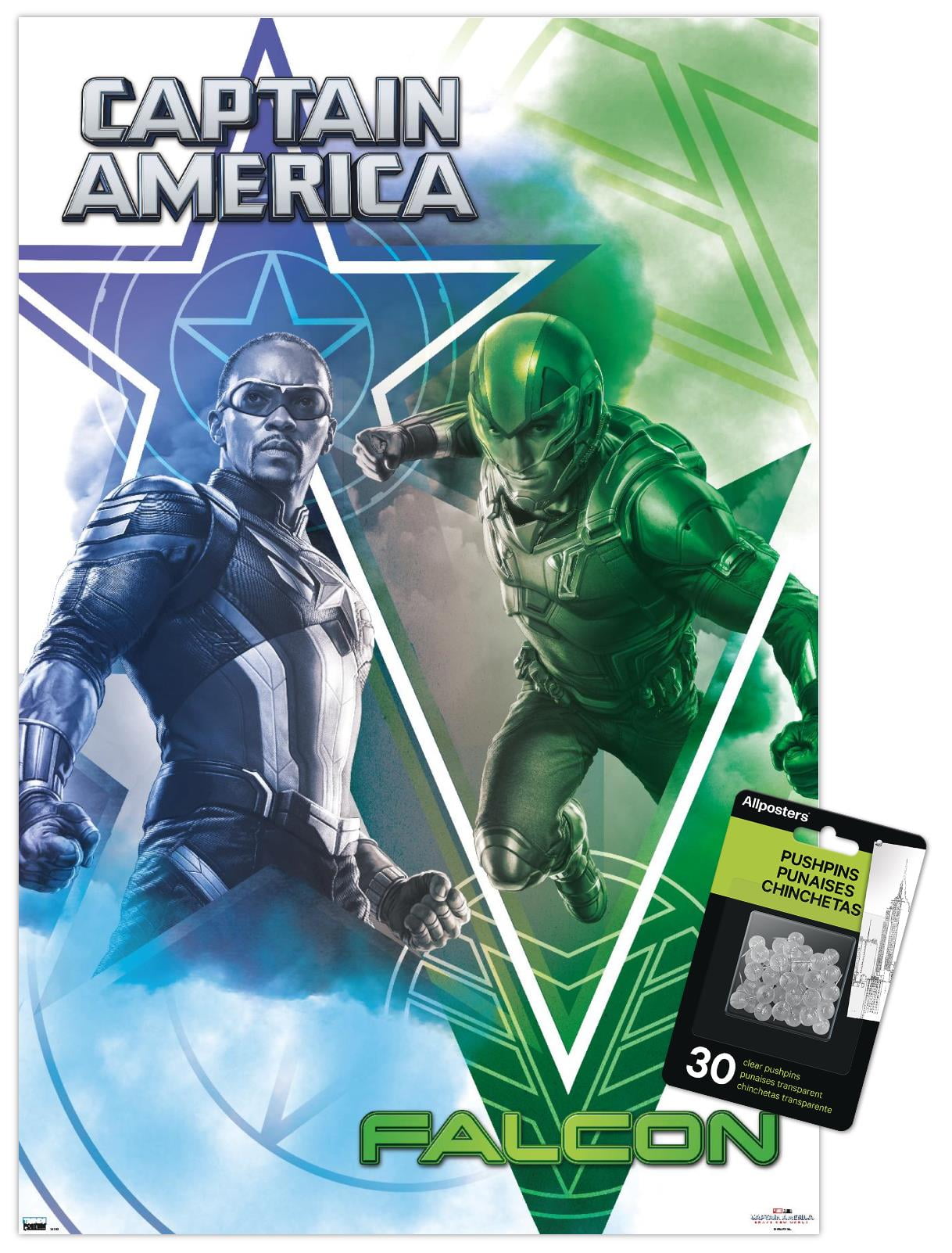 Marvel Captain America: Brave New World - Cap and Falcon Wall Poster ...