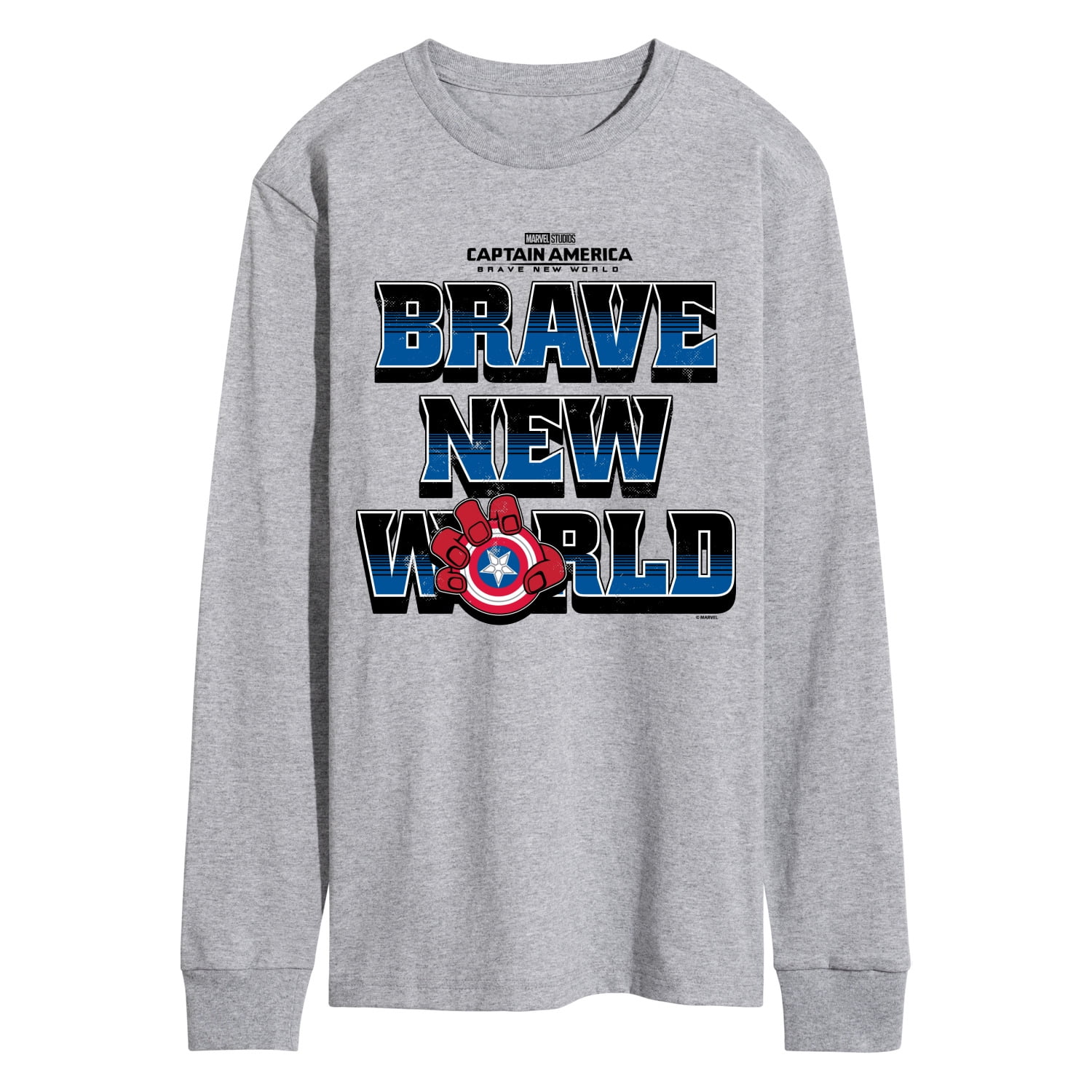 Marvel Captain America: Brave New World - Logo - Men's Long Sleeve ...