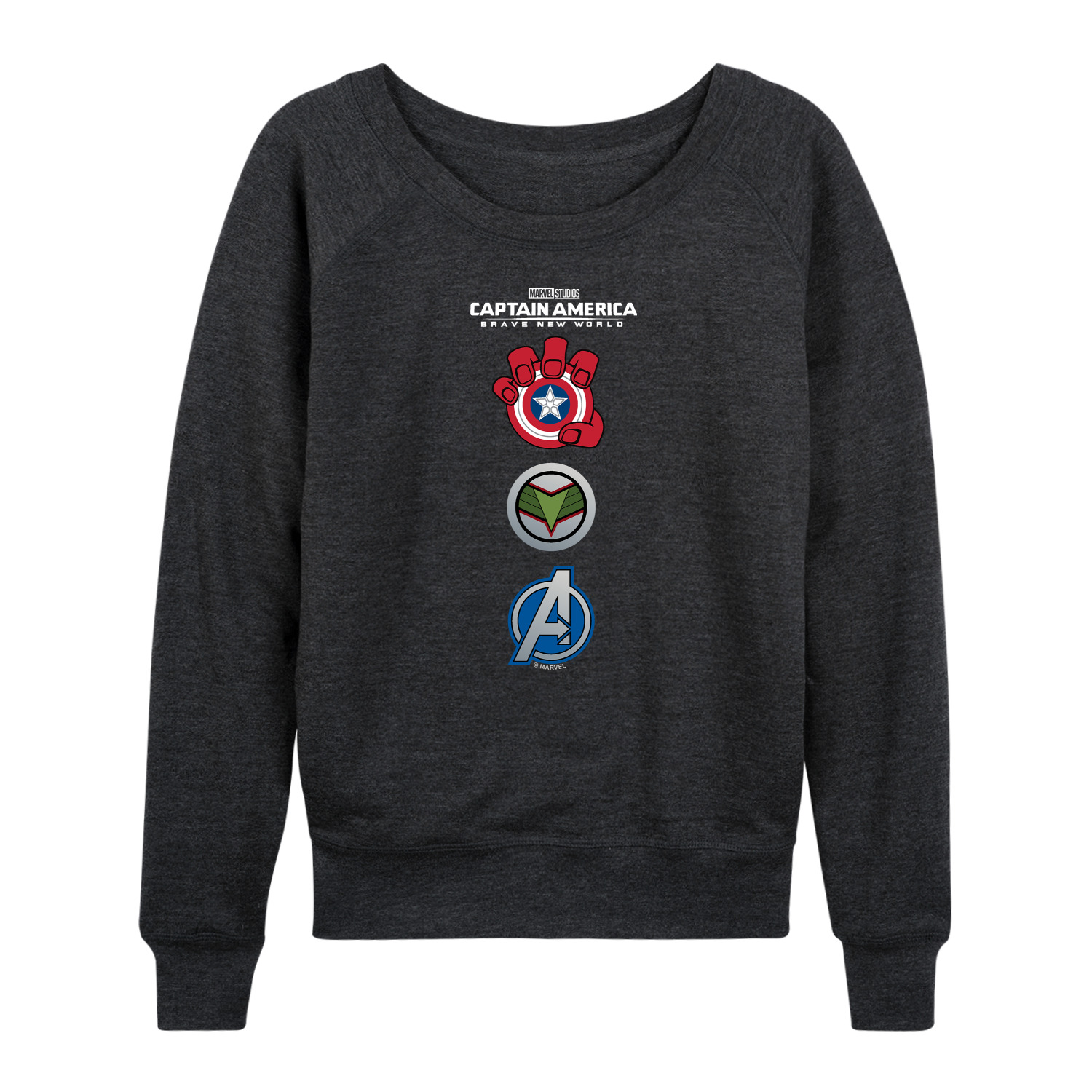 Marvel Captain America: Brave New World - Logo Stack - Women's French ...
