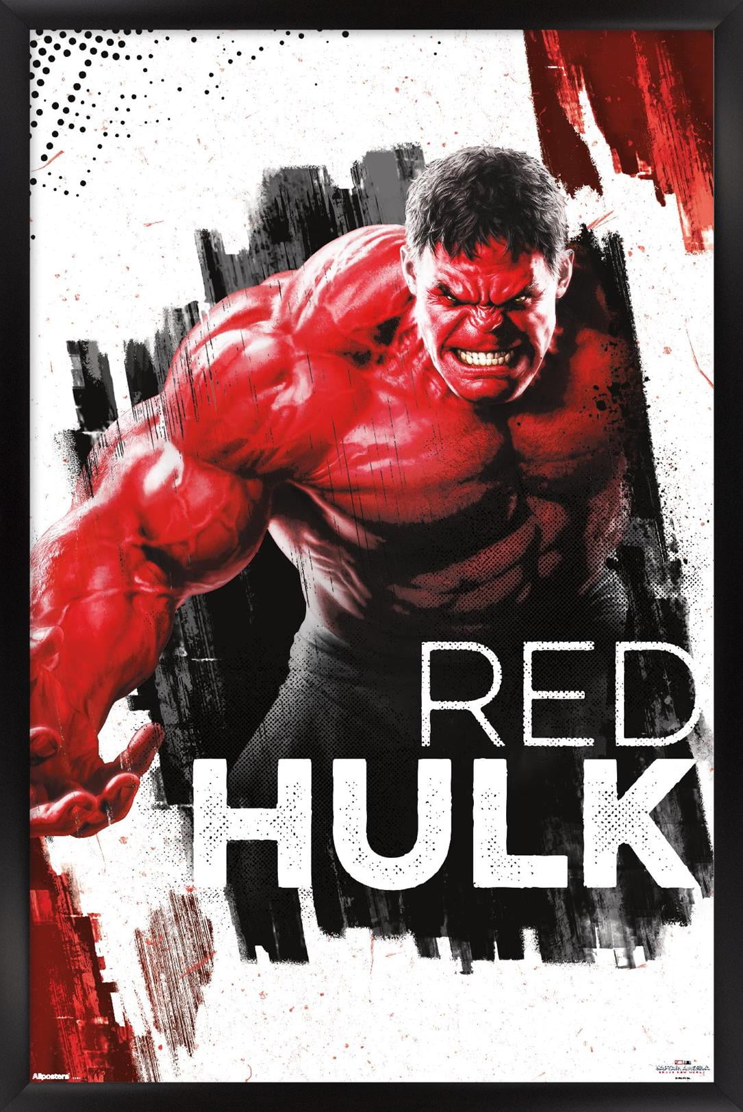 Marvel Captain America: Brave New World - Red Hulk Wall Poster, 14.725 ...