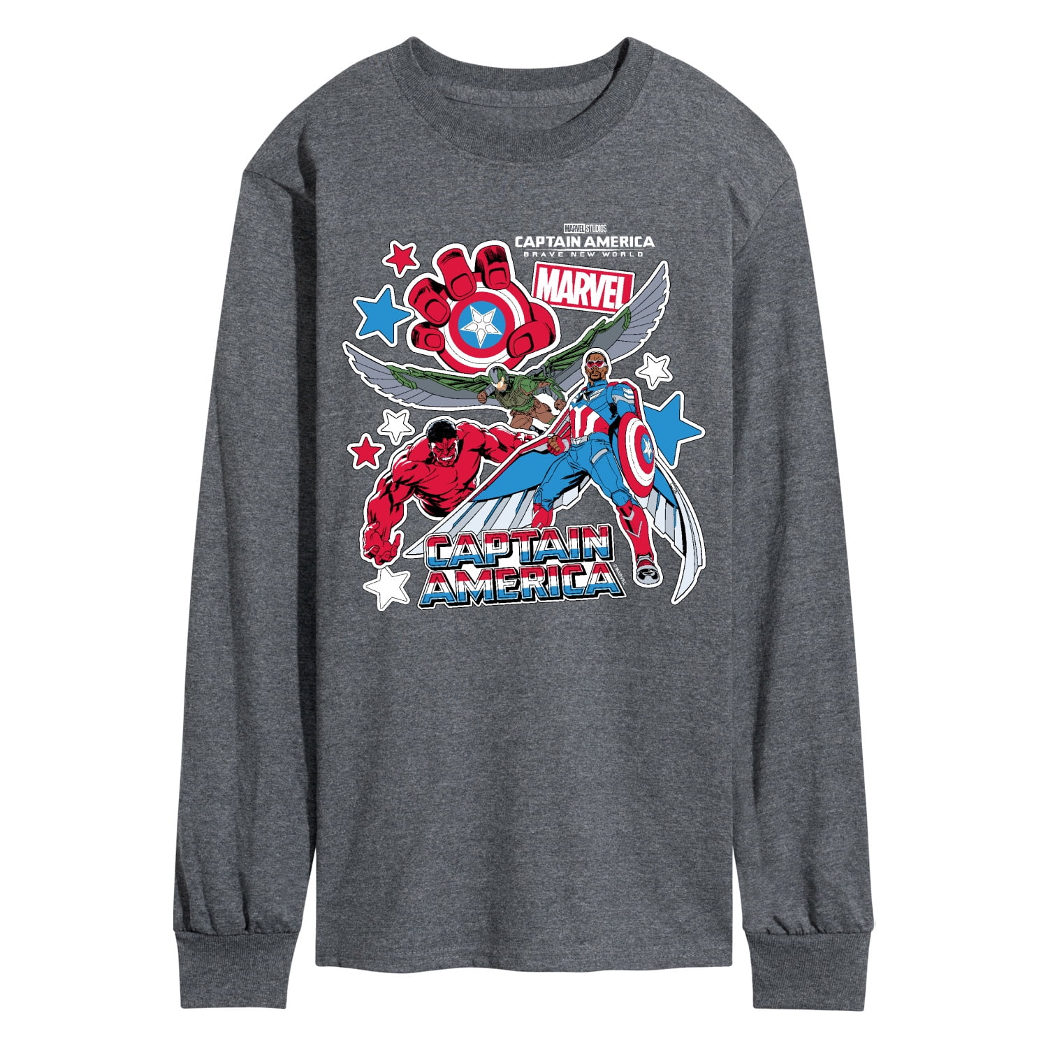 Marvel Captain America: Brave New World - Sticker Style - Men's Long ...