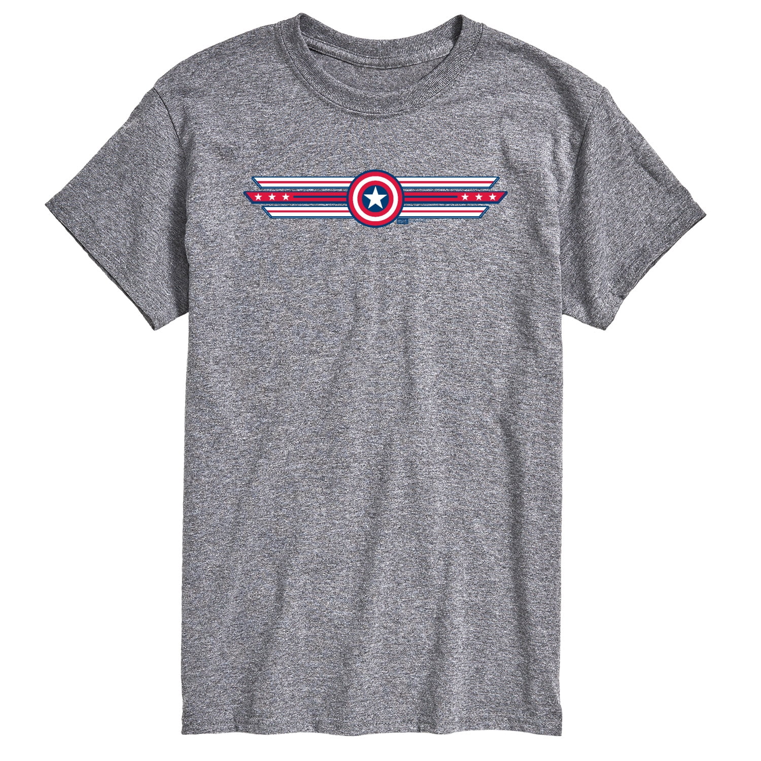 Marvel - Captain America Horizontal - Men's Short Sleeve Tee - Walmart.com