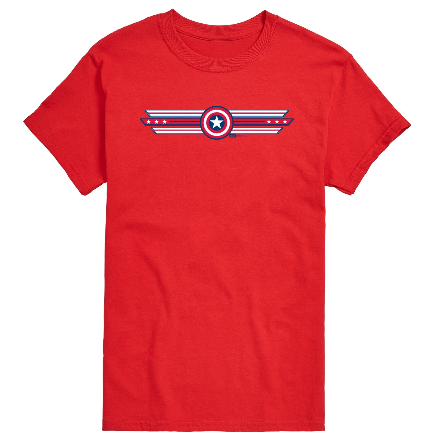 Marvel - Captain America Horizontal - Men's Short Sleeve Tee - Walmart.com
