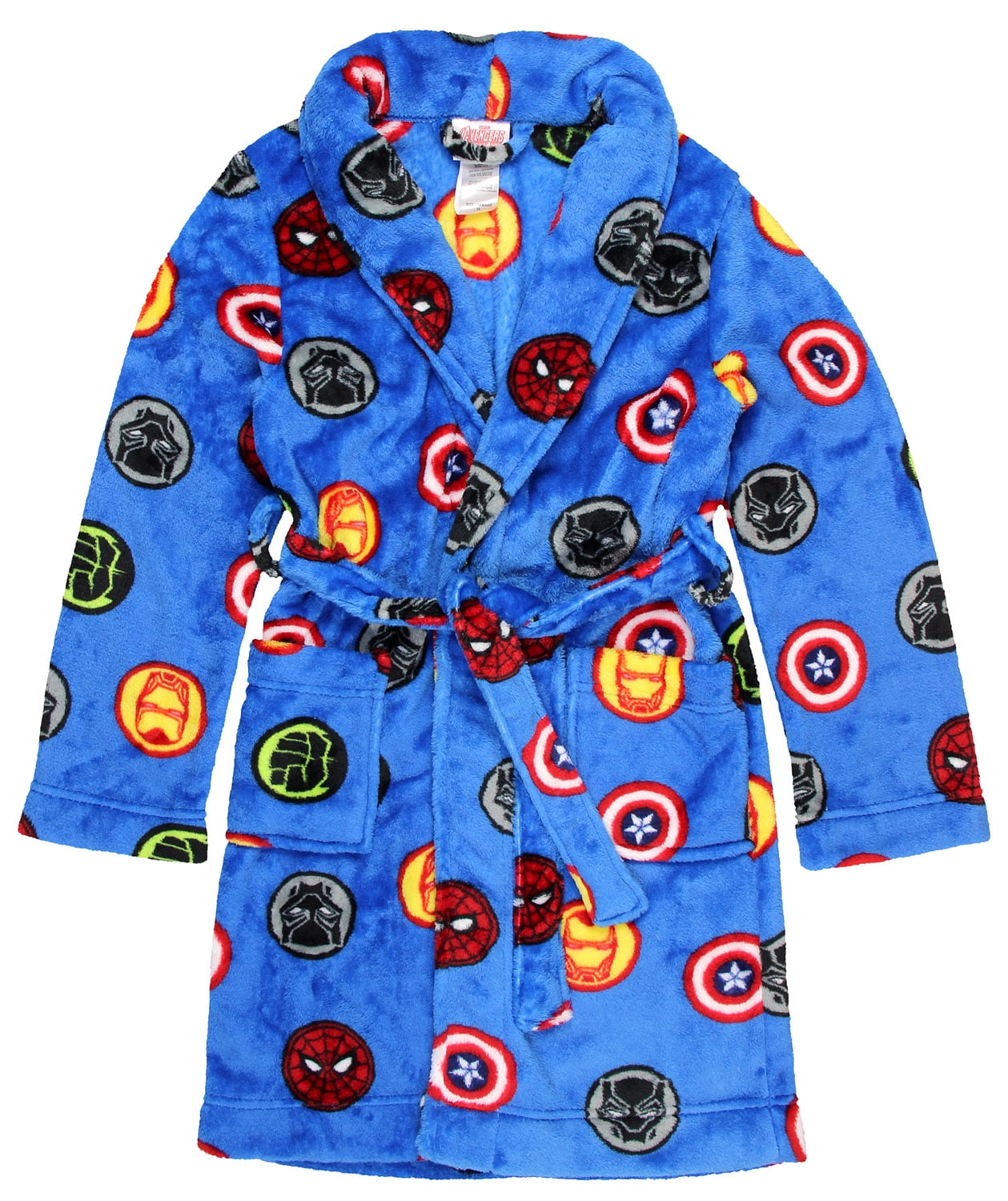 Marvel Captain America Hulk Avengers Boys Avengers Plush Robe Black ...