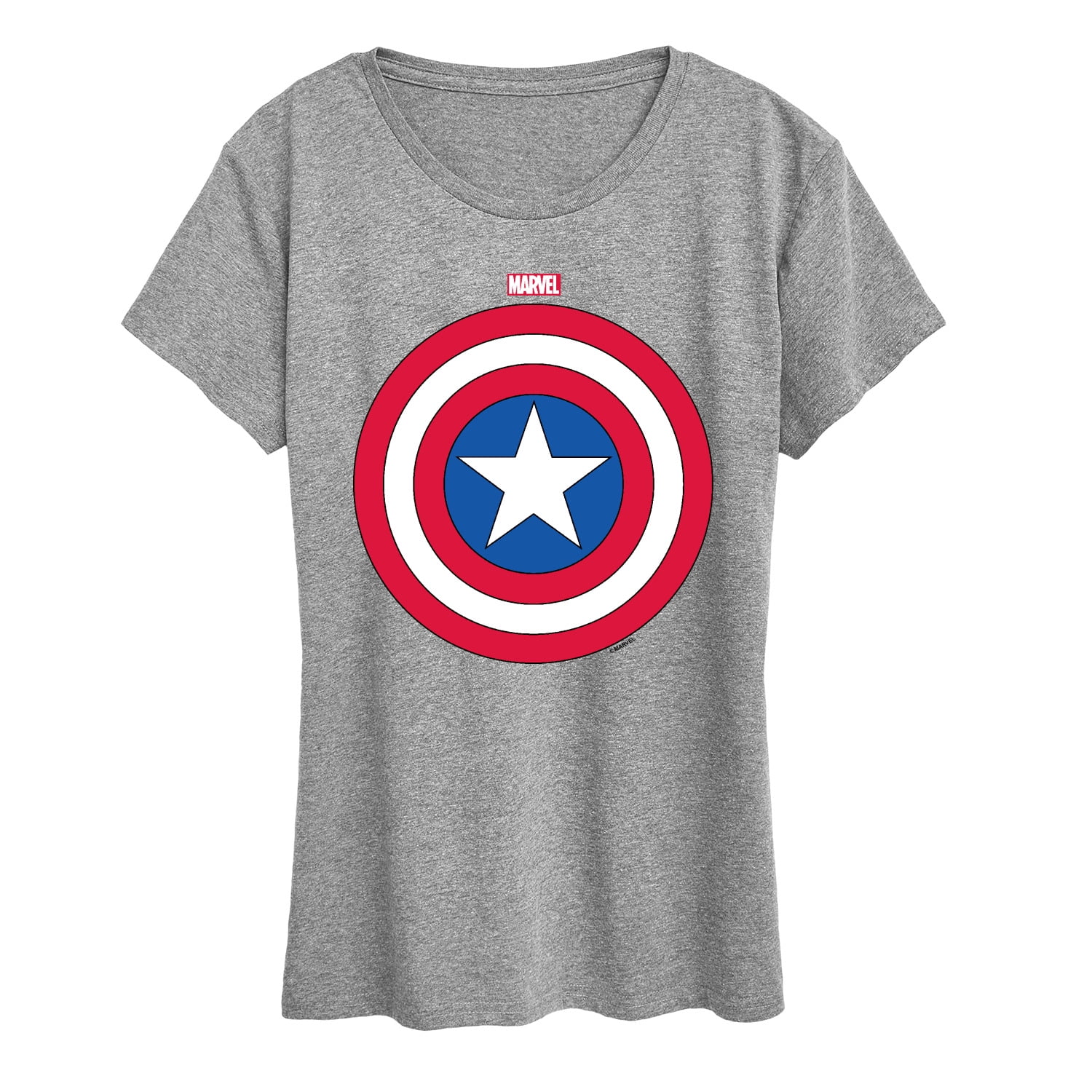 Marvel Captain America - Logo Shield - Women's Short Sleeve Graphic T ...