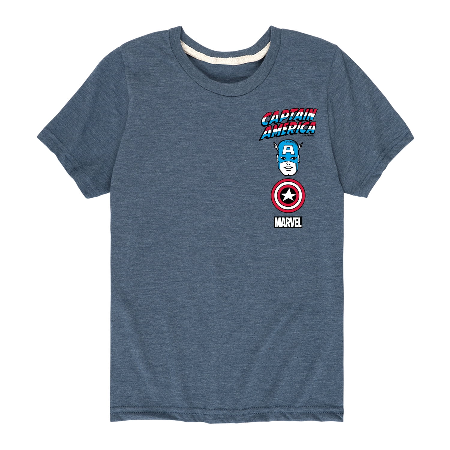 Marvel Captain America - Logo Stack - Toddler and Youth Short Sleeve ...