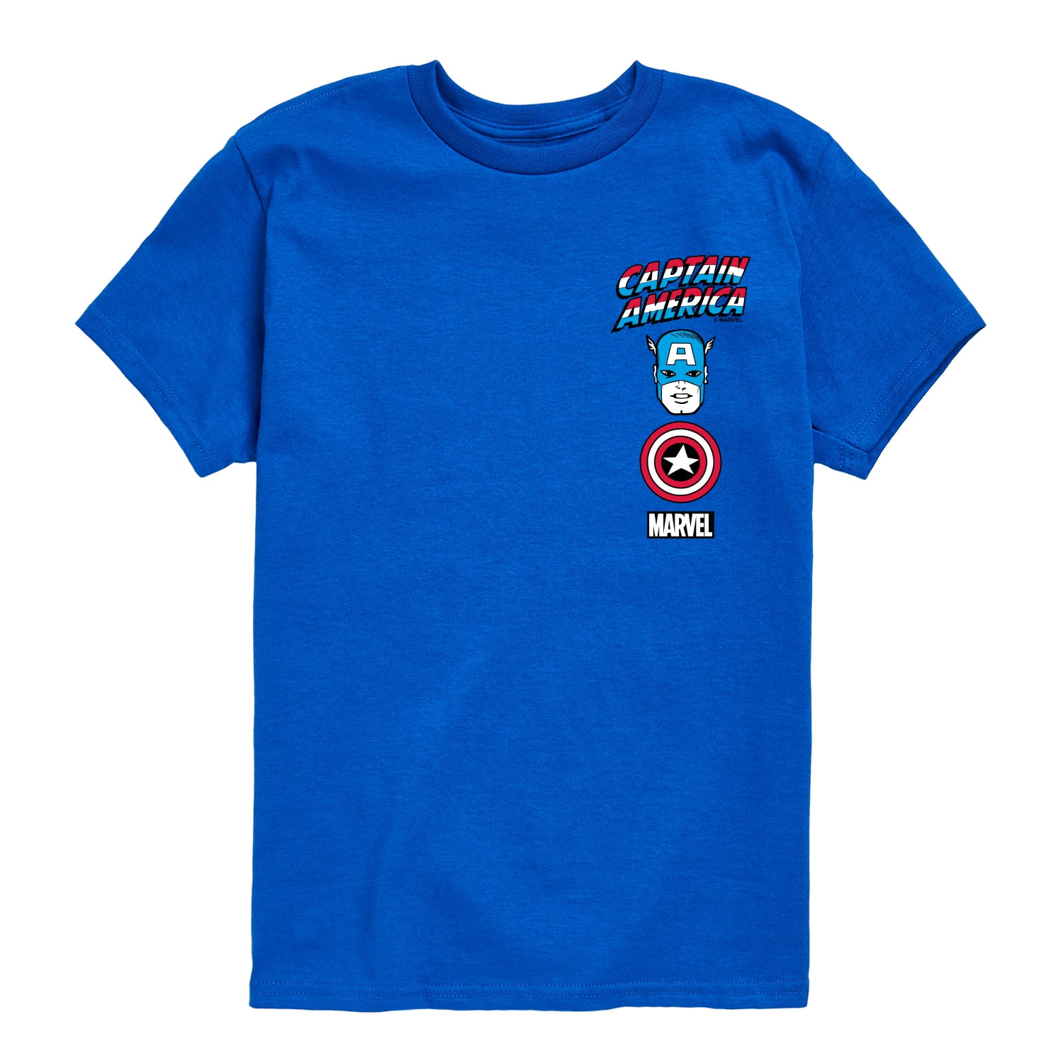 Marvel Captain America - Logo Stack - Toddler and Youth Short Sleeve ...