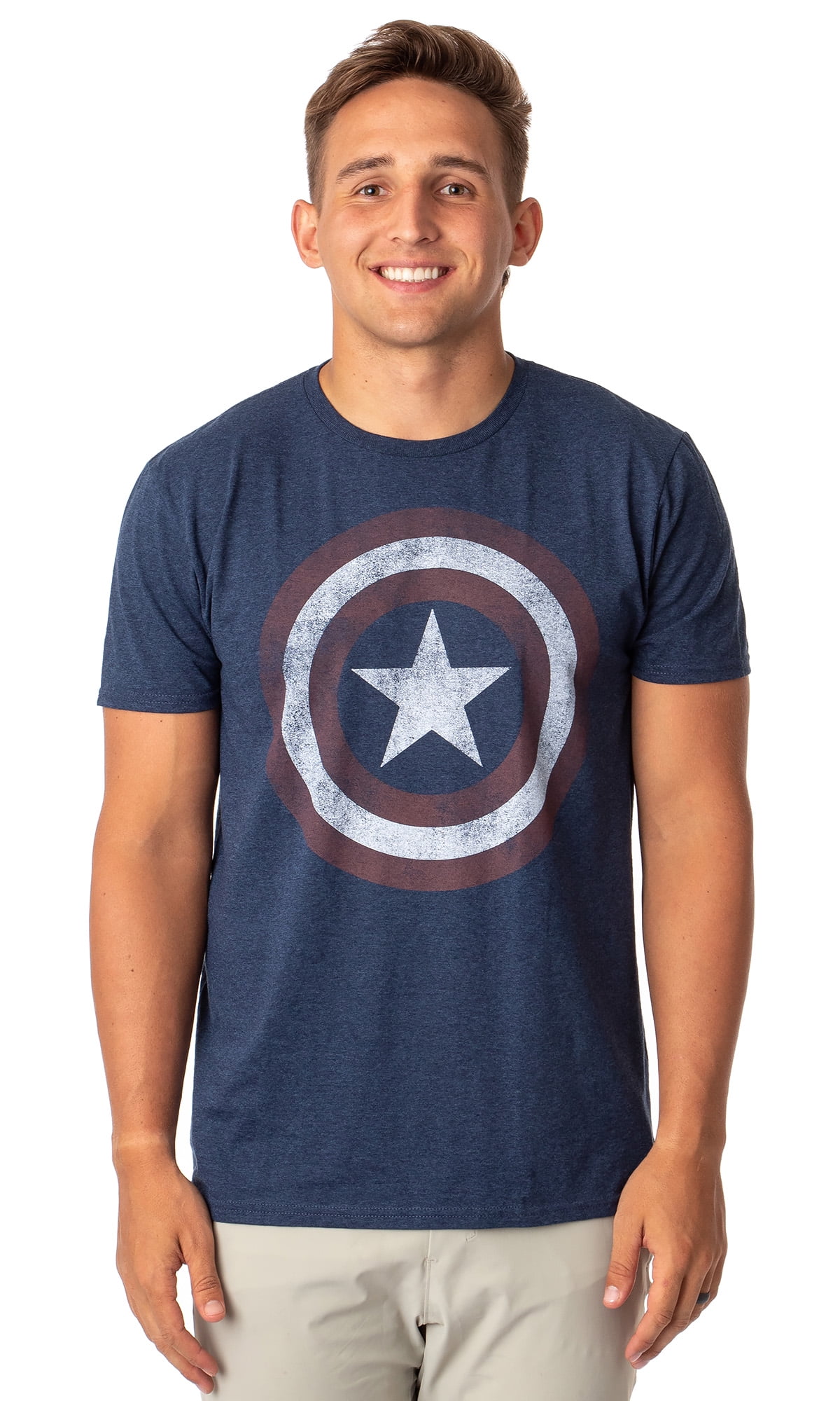 Marvel Captain America Men's Vintage Shield T-Shirt - Walmart.com